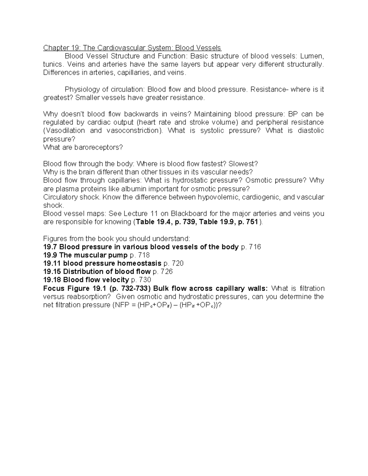 Chapter 19 study guide - Chapter 19: The Cardiovascular System: Blood ...