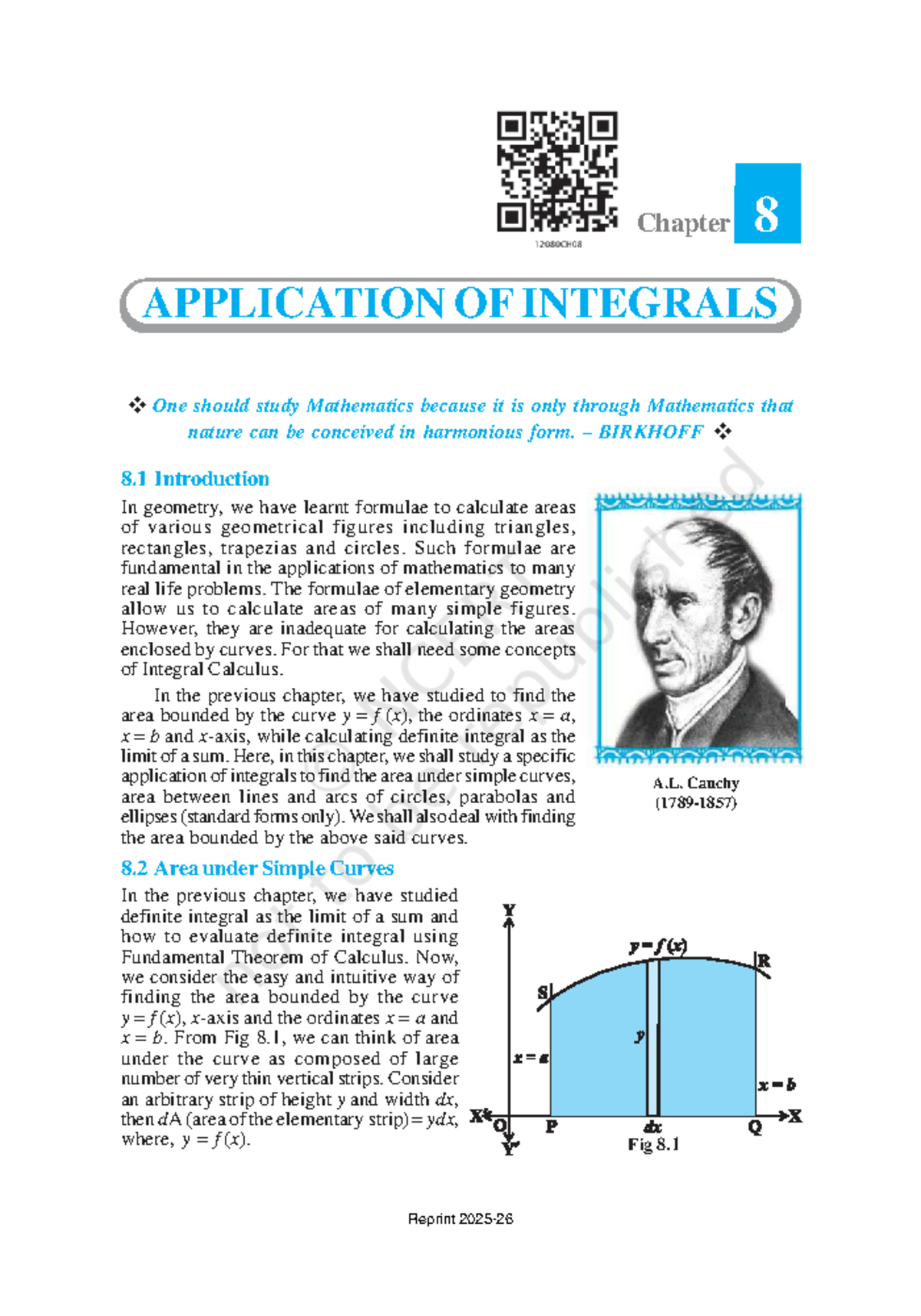 292 MATHEMATICS Chapter 8: Applications of Integrals - Studocu