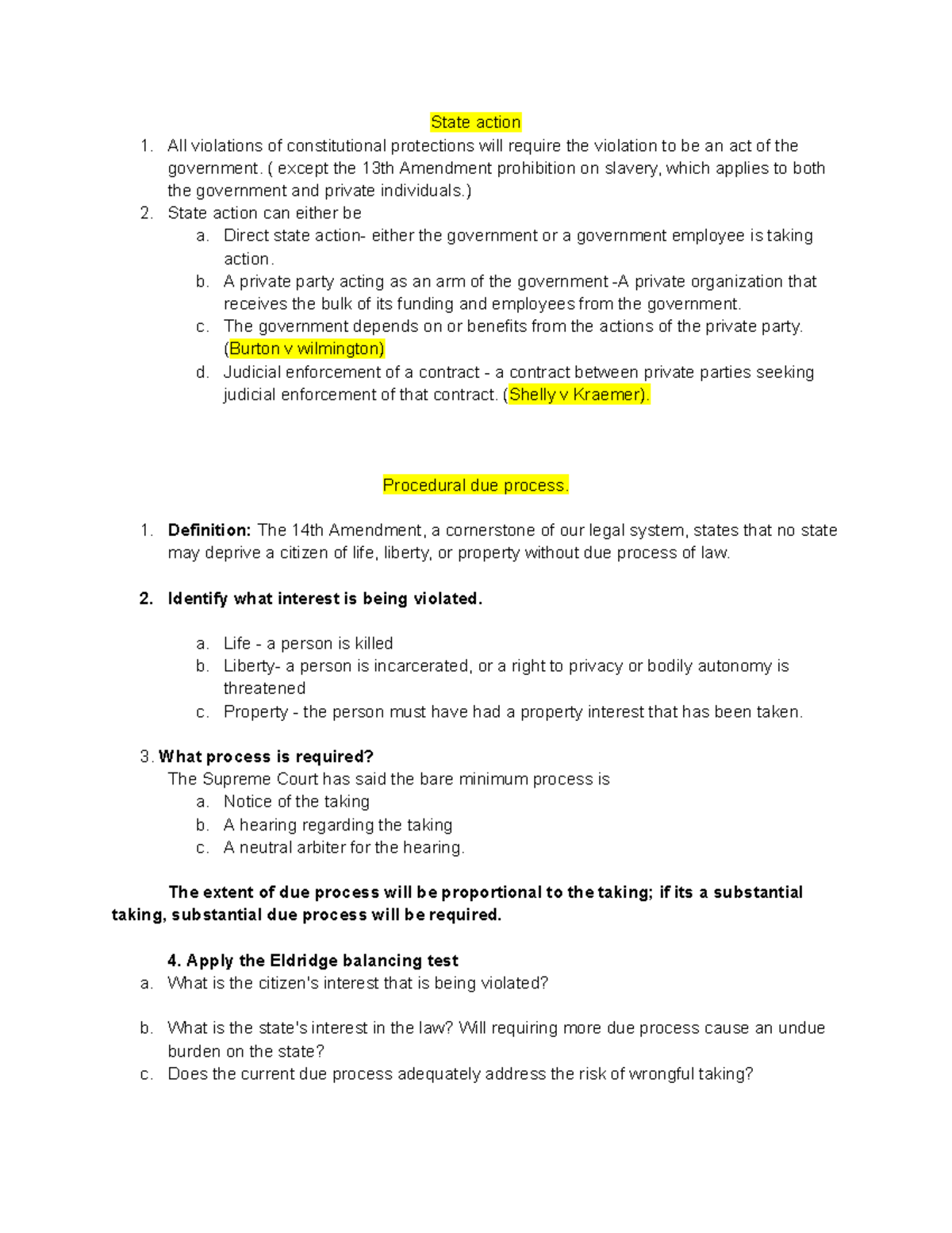 Due Process Simplified: Understanding State Action and Constitutional ...