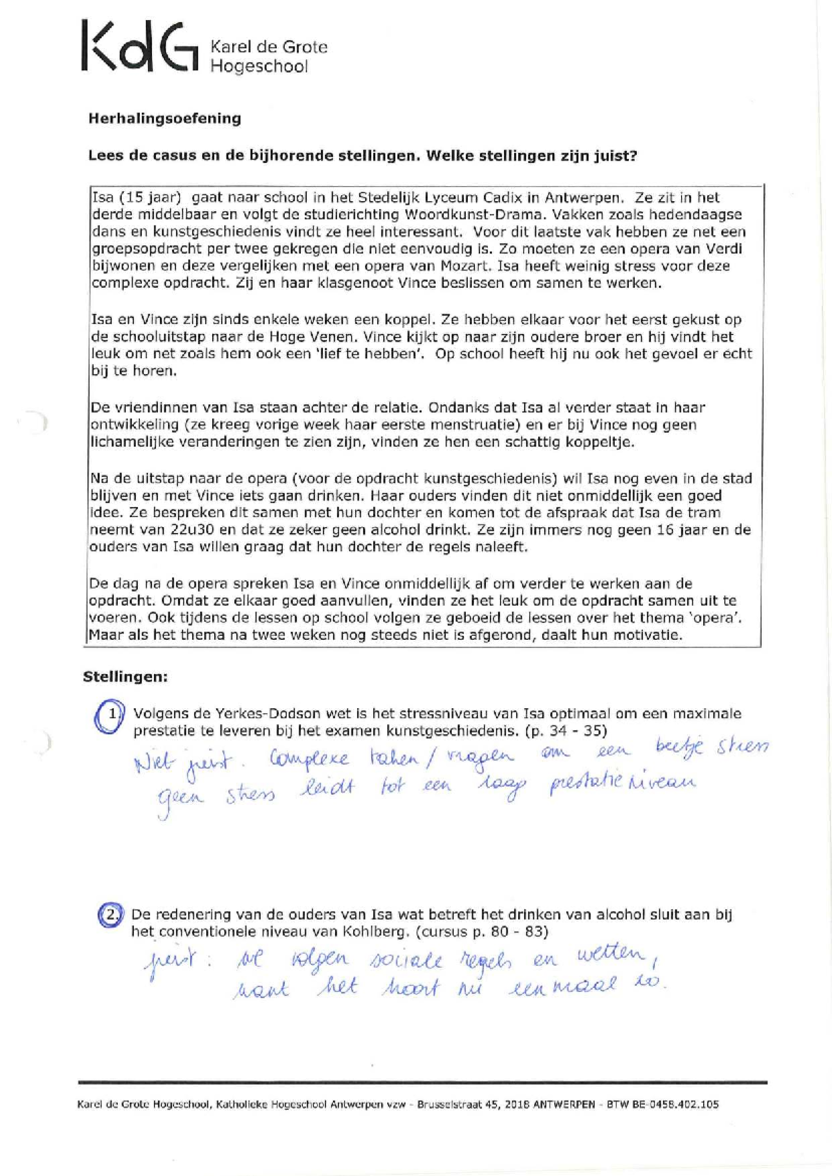 Samenvatting leo A - \ I F