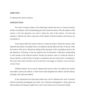 Chemistry Lab Report Guidelines - 1 FULL REPORT GUIDE General Chemistry ...