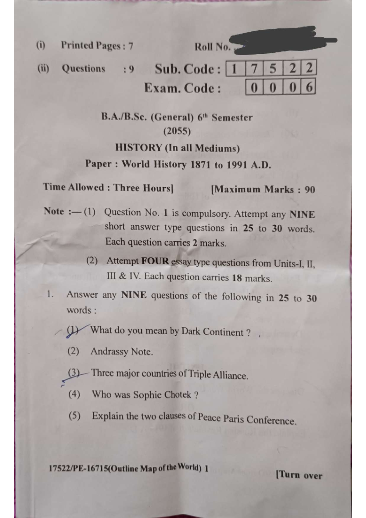 World History Exam Notes (HIST 2055) 1871-1991 A.D. - Studocu