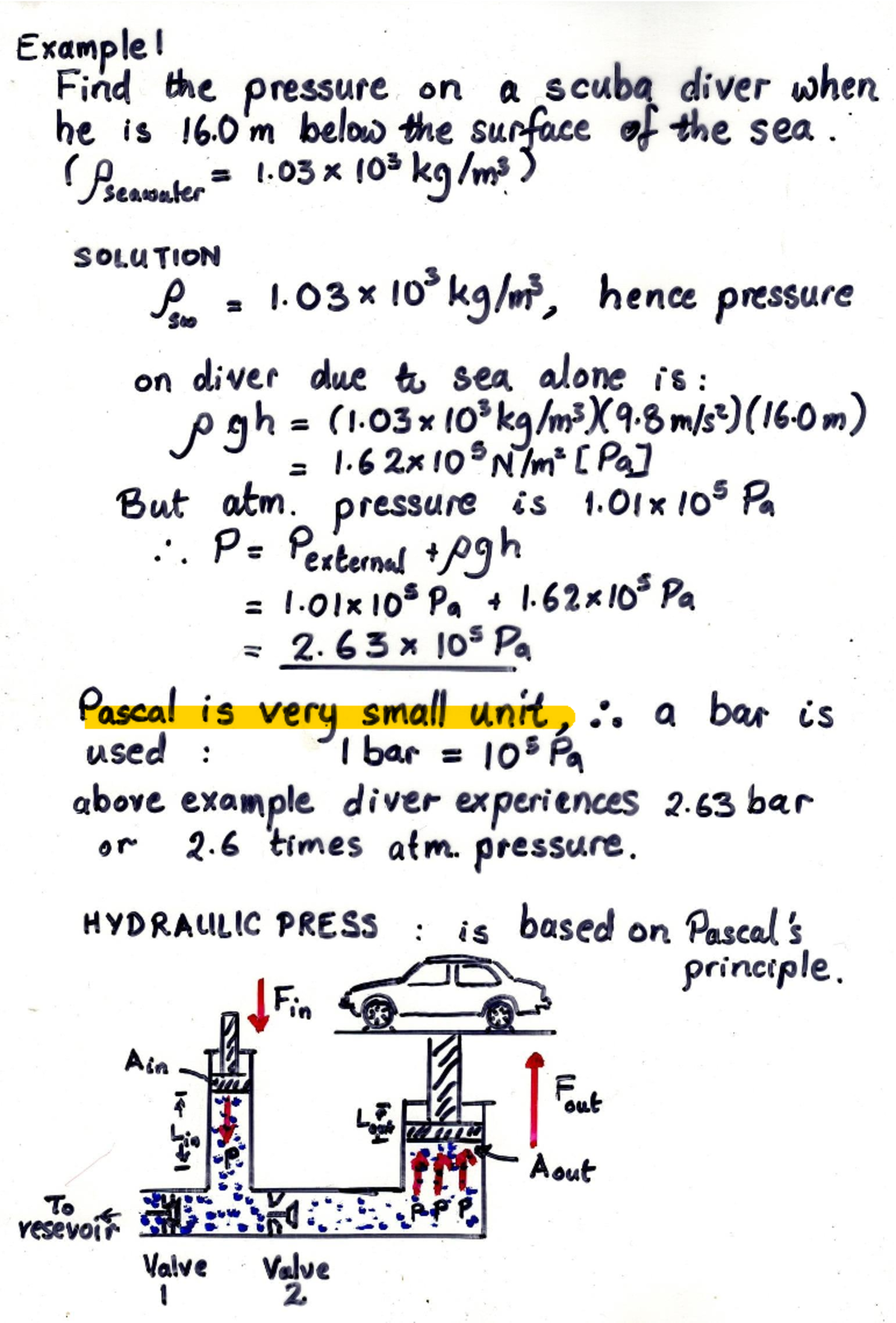 "Physics 101: Pressure and Buoyancy Concepts - Study Notes" - Studocu