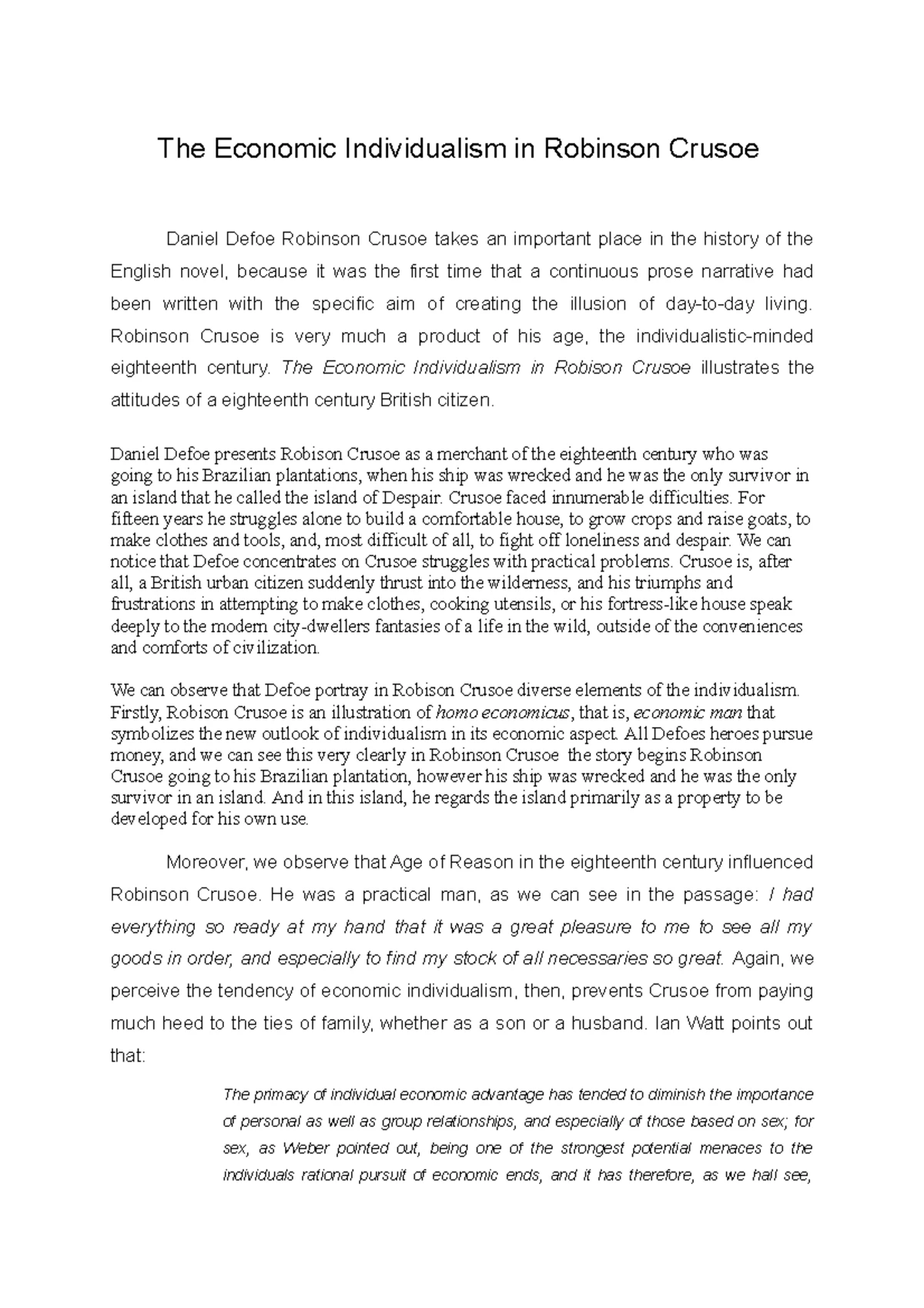 Robinson Crusoe in Levels PDF - Learn English through story English ...