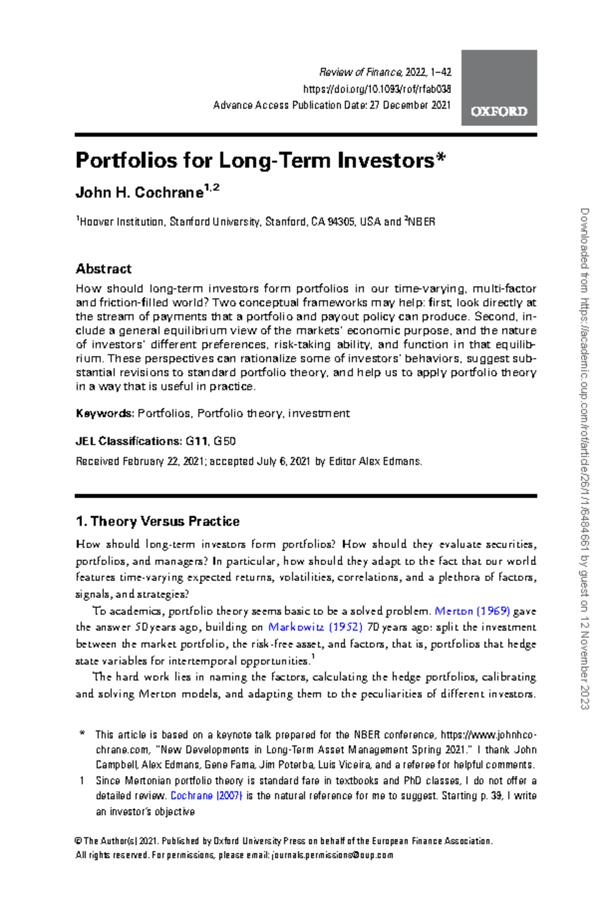 Long-Term Investment Strategies: Portfolio Insights and Applications ...