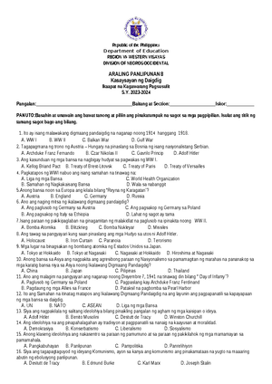 Q&A Portions - Sample panelist questions and answer portion for thesis ...