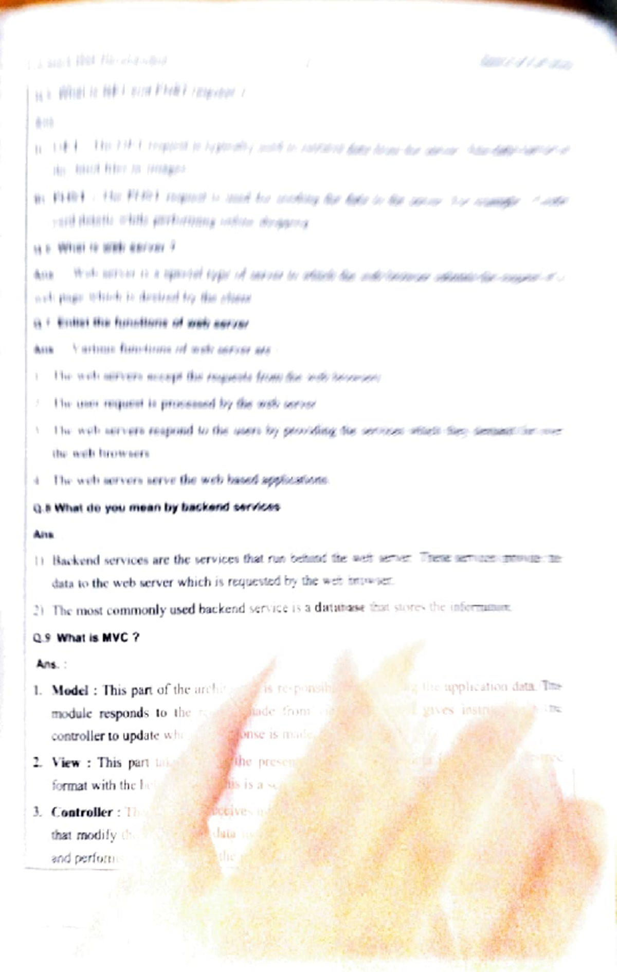 FSD UNIT 1 2MARK Q&A - Backend Services & MVC Explained - Studocu
