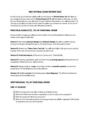 Science - Grade: 9 - High School - Canada - Studocu