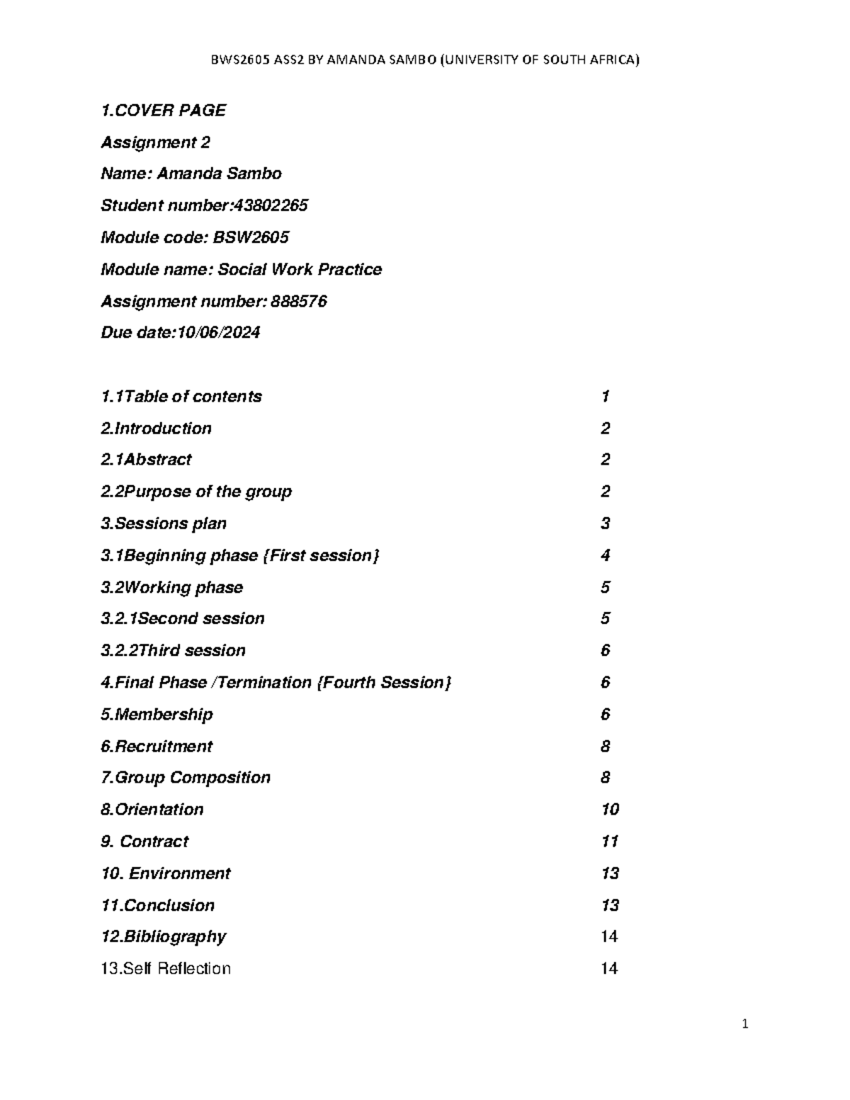 BSW2605 Assignment 2 Final Draft: Group Proposal for HIV Education ...