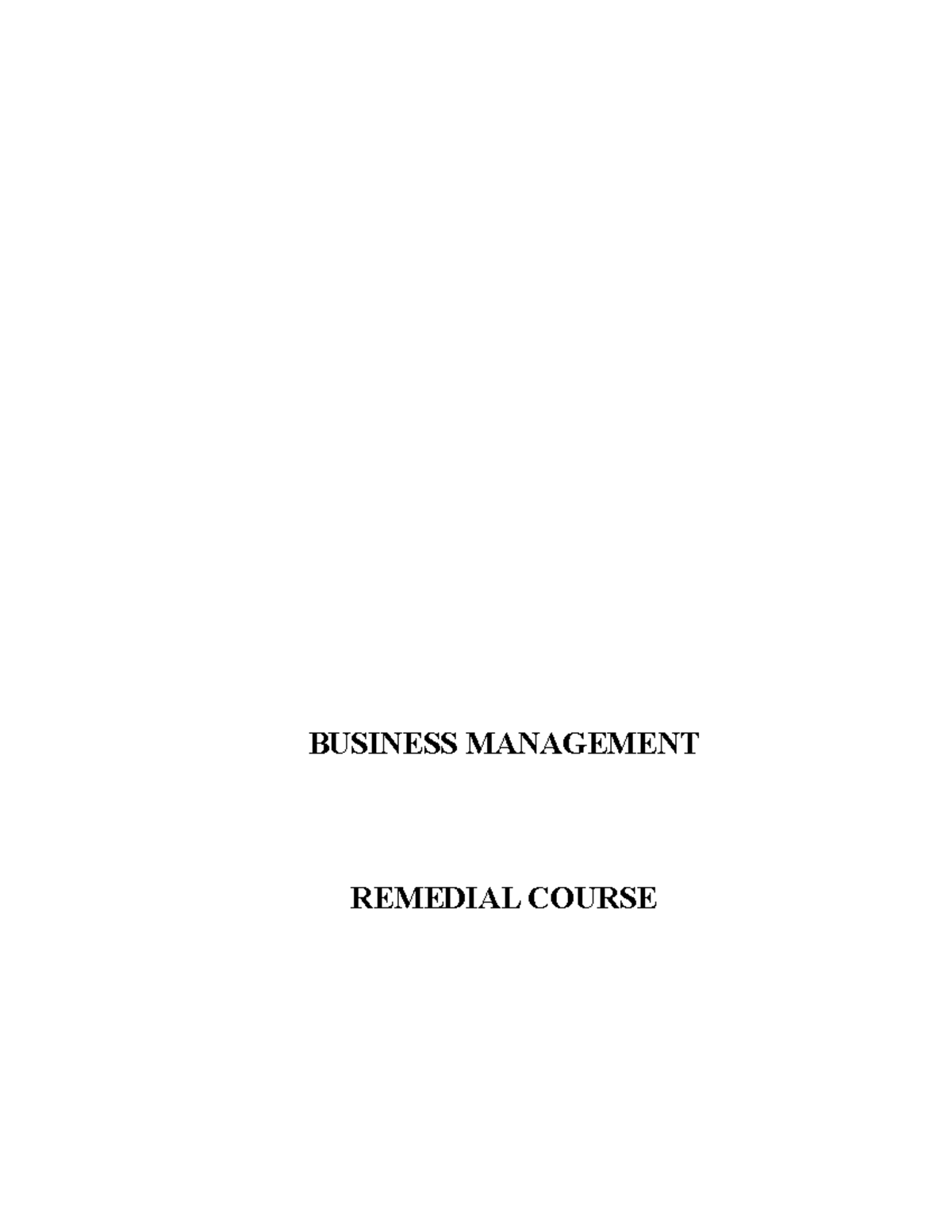 Business-management - Business management - BUSINESS MANAGEMENT ...