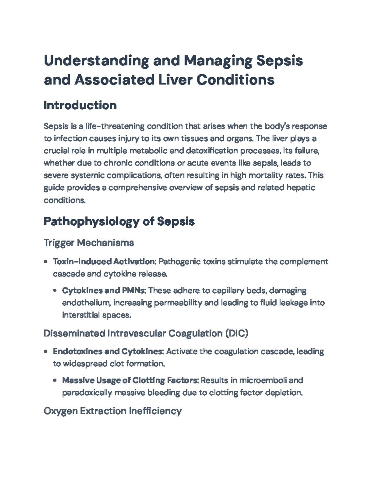 Understanding Sepsis and its Impact on Liver Conditions: A Guide ...