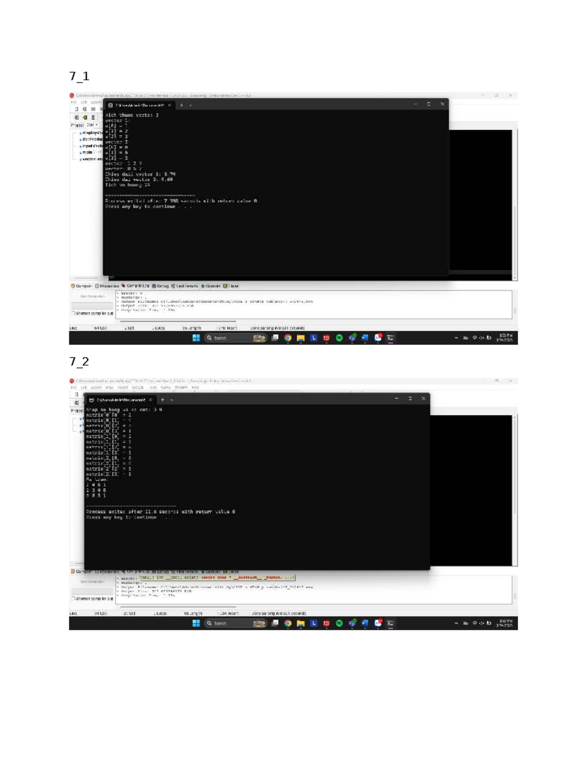 24-3 - Project Class 1: Vector Operations Debugging Notes - Studocu