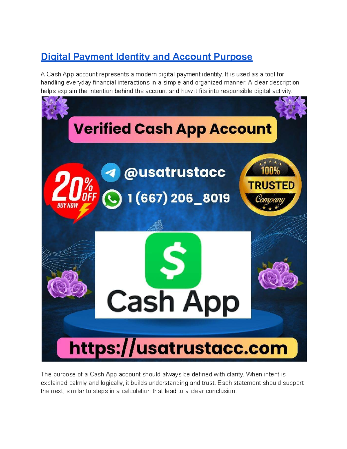 Secure and Simple Methods for Purchasing Cash App Account - Studocu