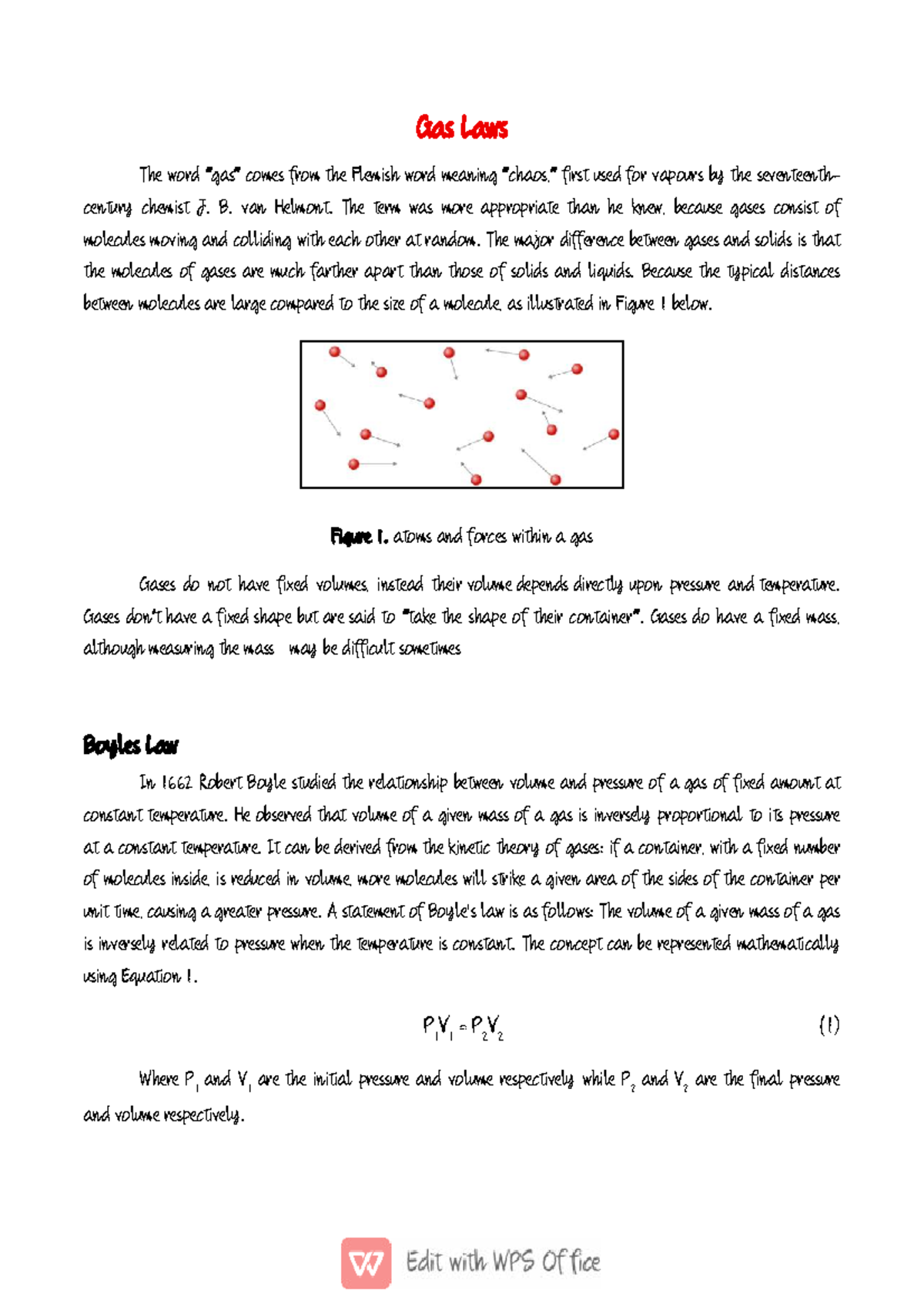 PHY 103 Lecture Notes: Understanding Gas Laws and Thermodynamics - Studocu
