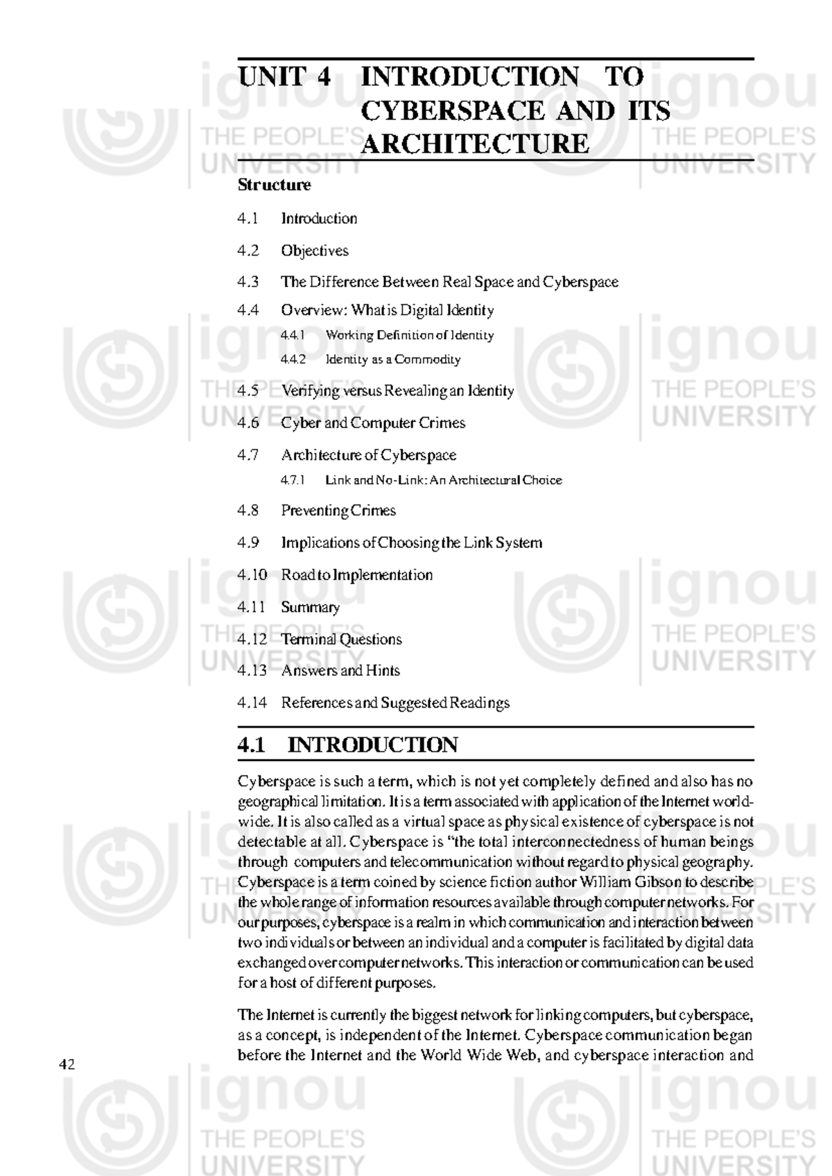 Unit-4 - INTRODUCTION TO CYBERSPACE AND ITS ARCHITECTURE - Introduction ...