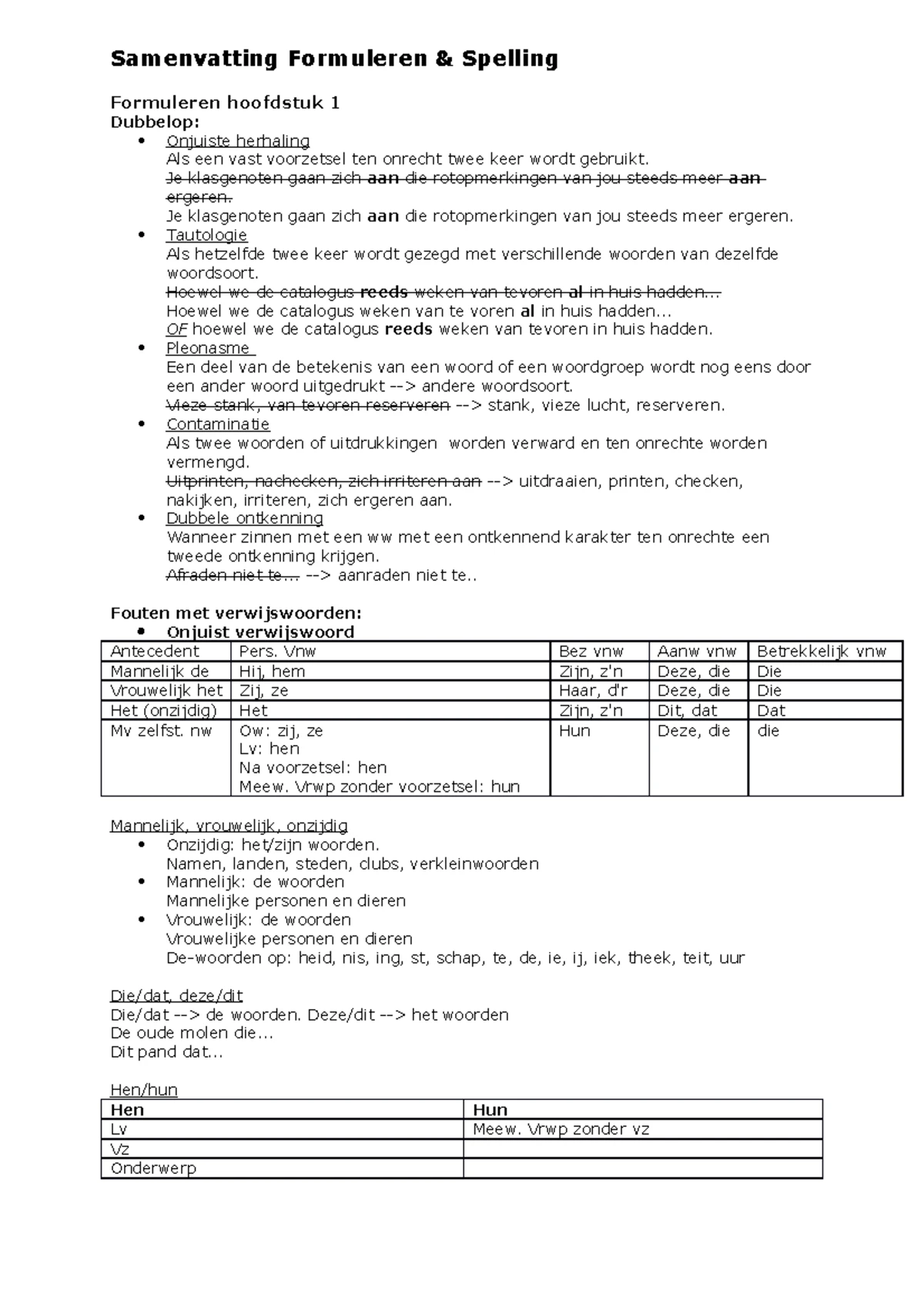 Samenvatting NL - schrijfstijlen - Samenvatting NL Hoofdstukken ...