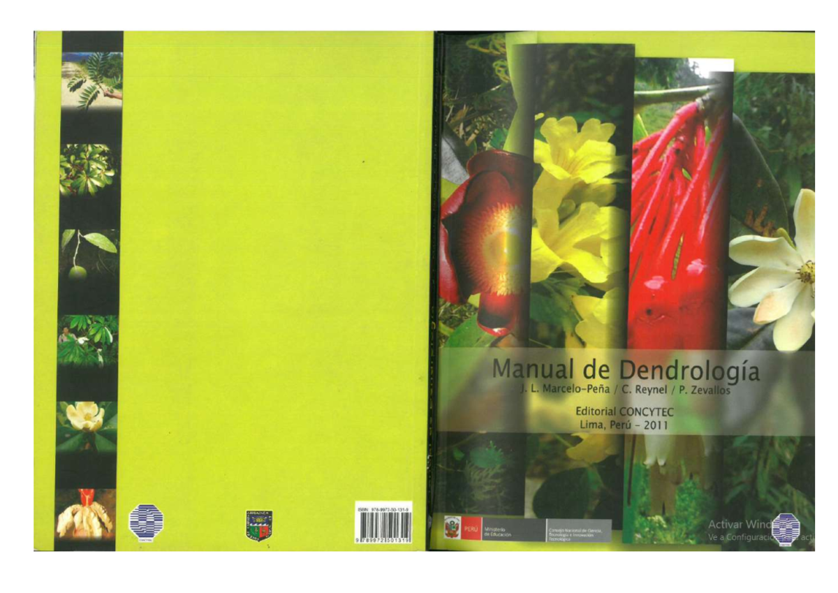 Manual de Dendrología 2011 - J. L. C. Reynel y P. Zevallos - Studocu