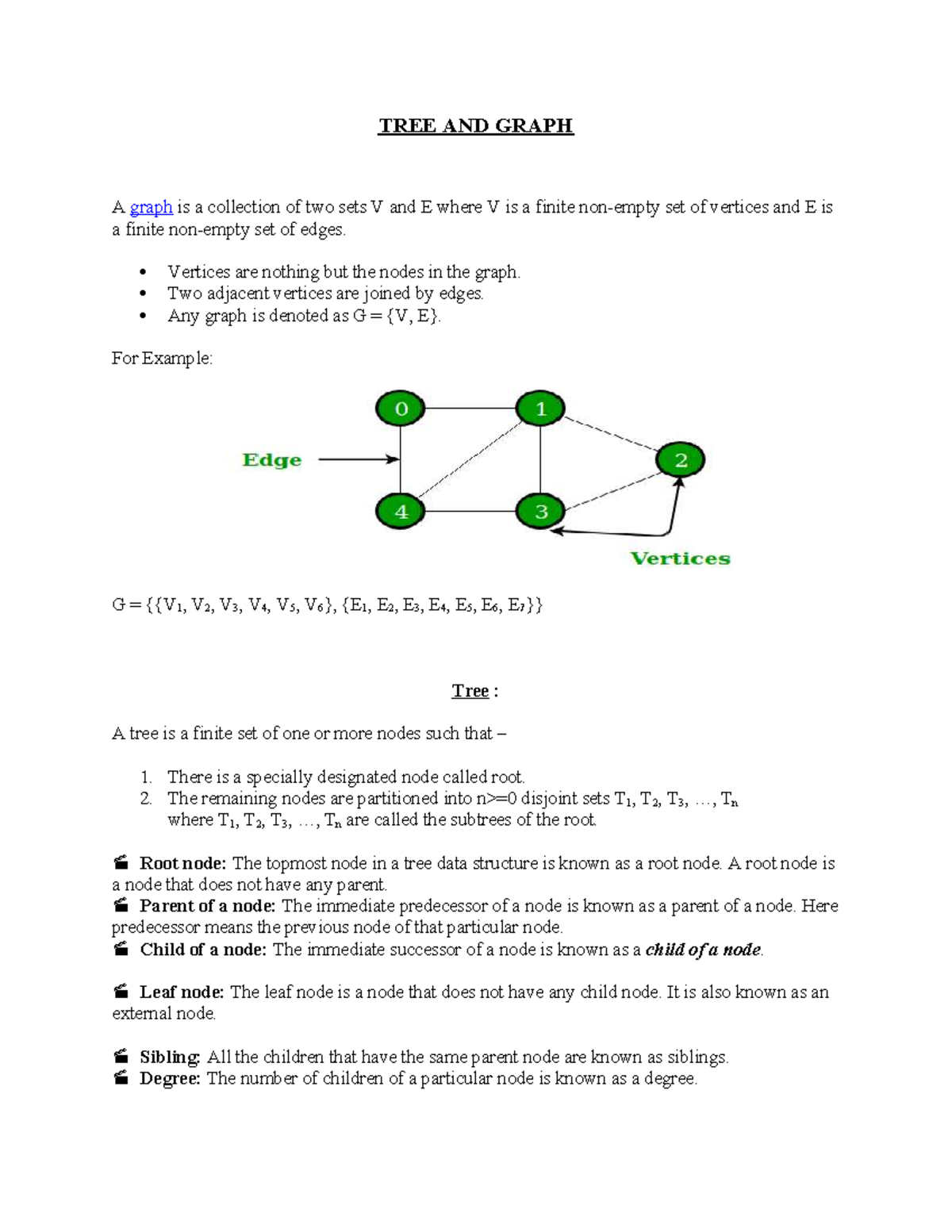 Data Structures: Trees, Graphs, Hashing & Binary Tree Traversal - Studocu