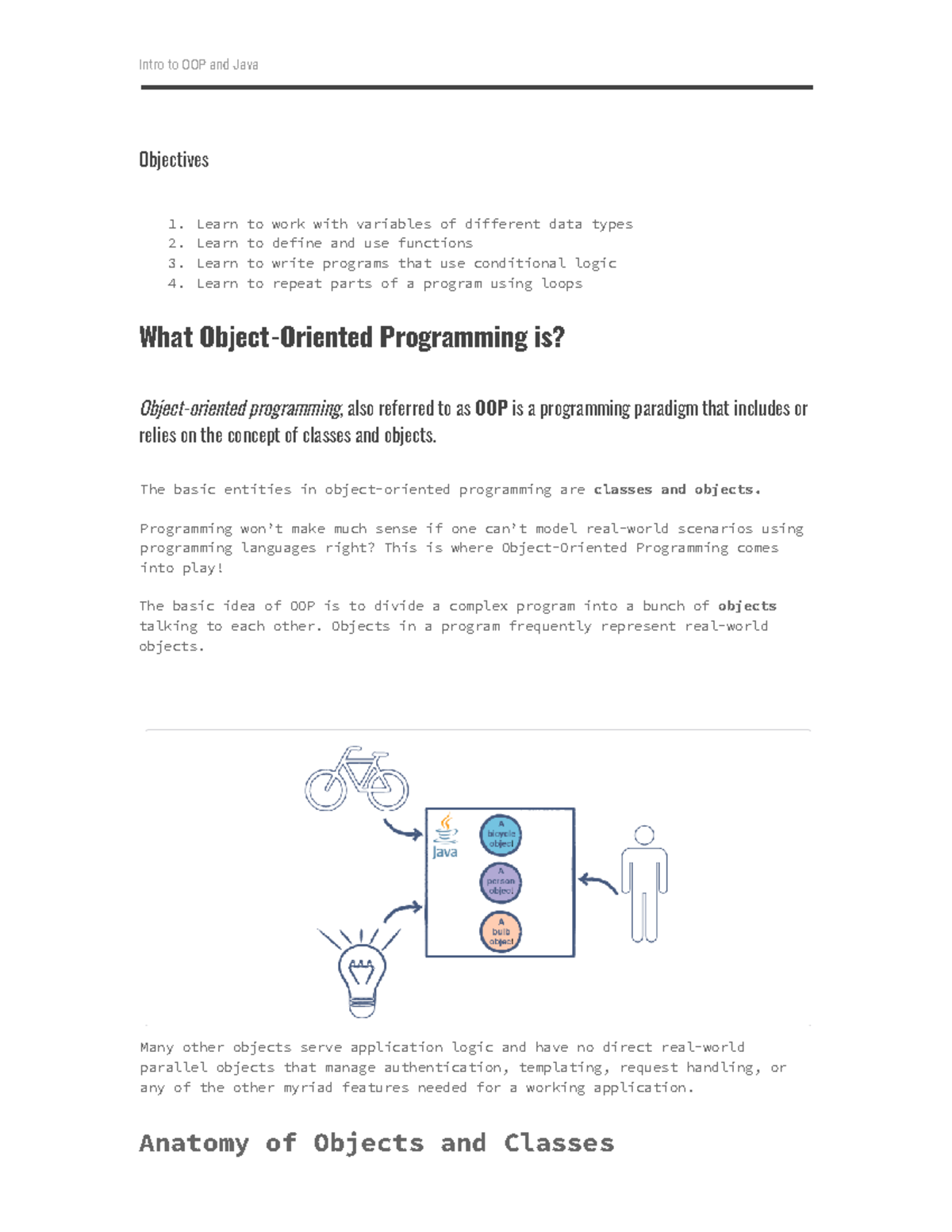 OOP & Java: Lesson 1 - Understanding Classes & Objects - Studocu