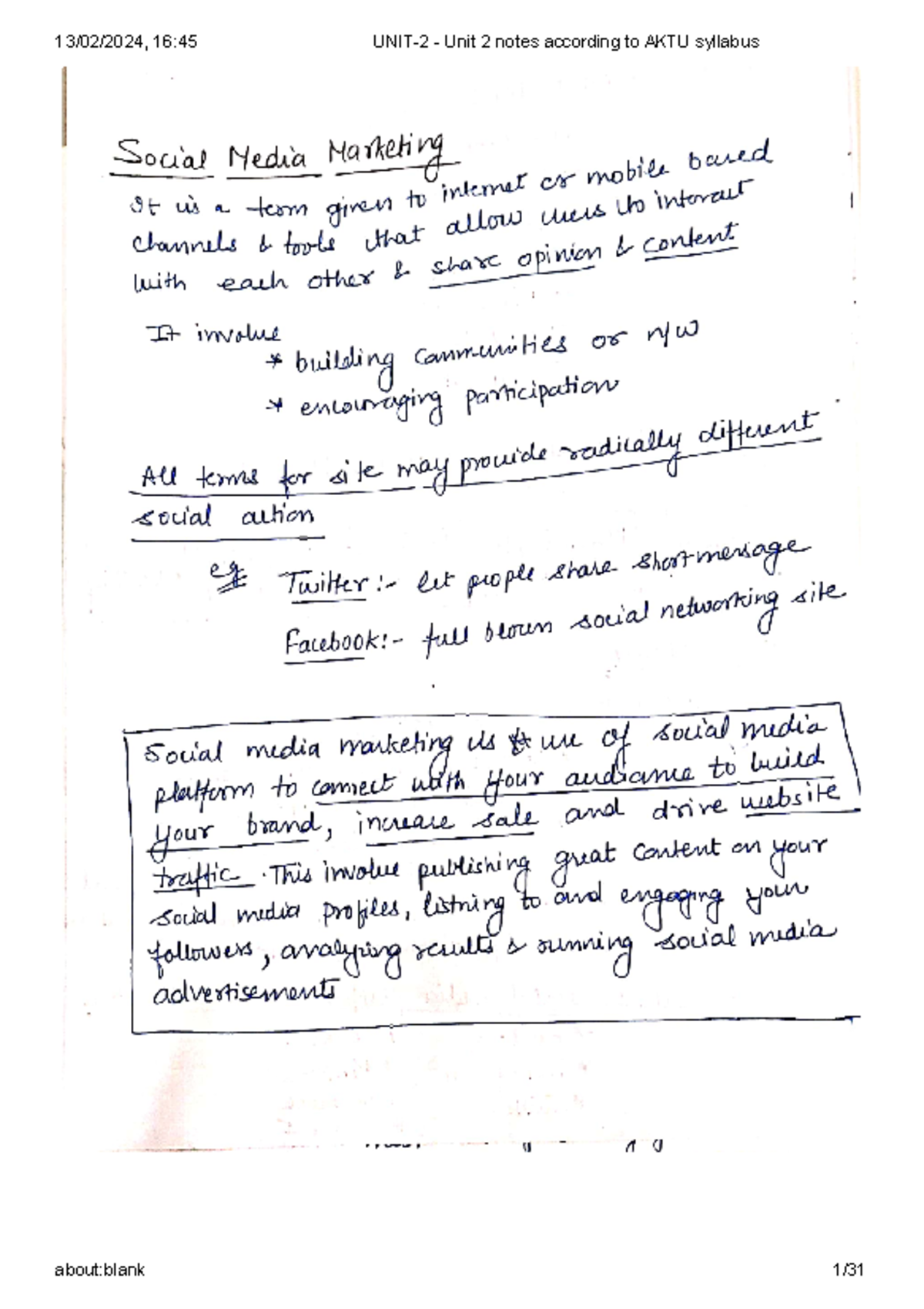 Unit 2 Notes - Aligned with AKTU Syllabus for Effective Study - Studocu