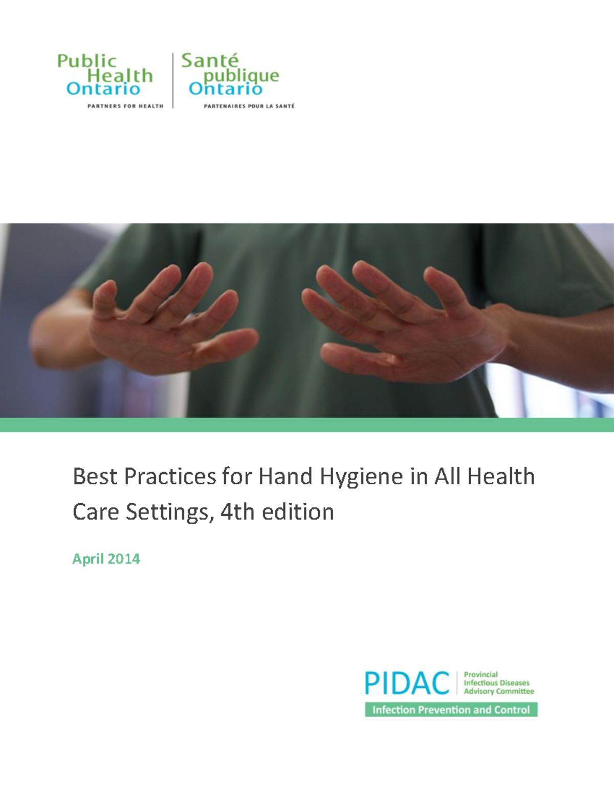 Best Practices for Hand Hygiene in Health Care Settings (4th Ed.) - Studocu