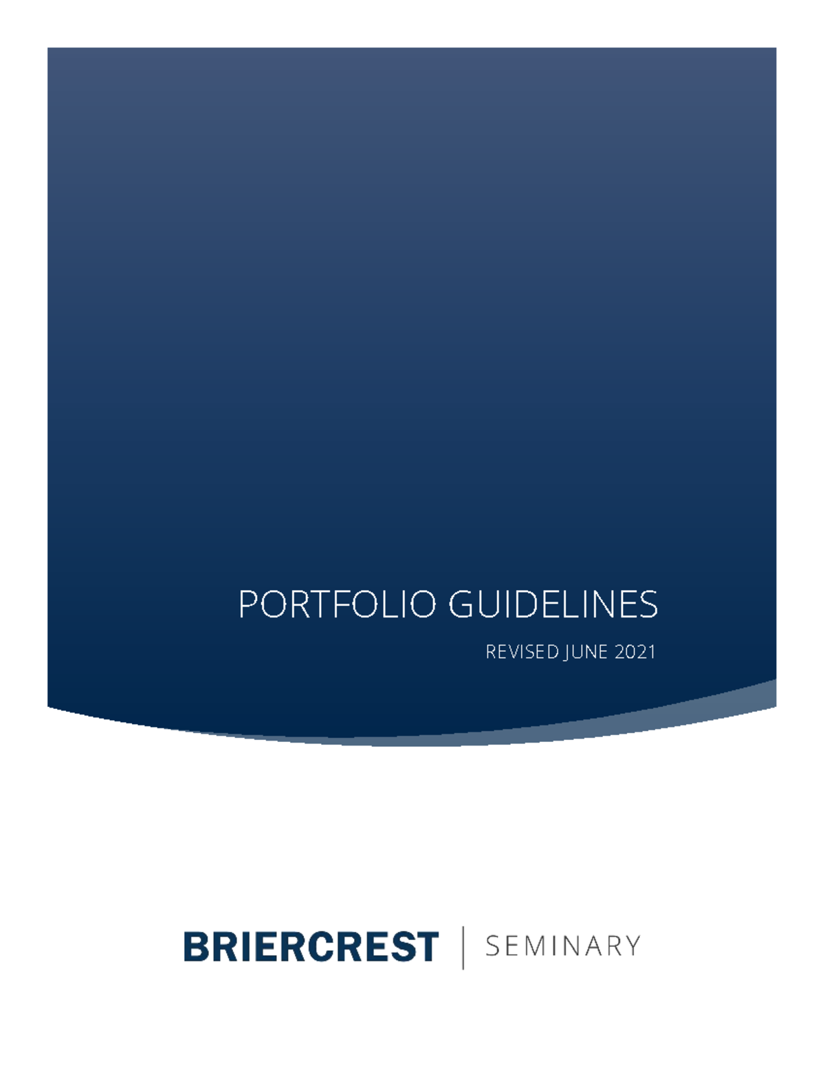 Seminary Portfolio Guidelines for Briercrest - 2021-22 Edition - Studocu
