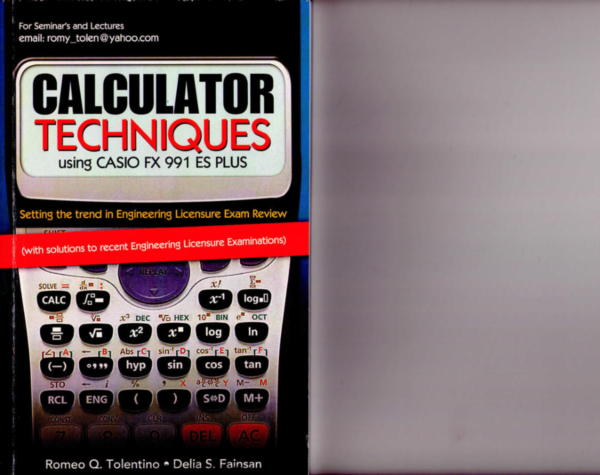 1 Calculator Techniques by Tolentino - Basic Education - Studocu