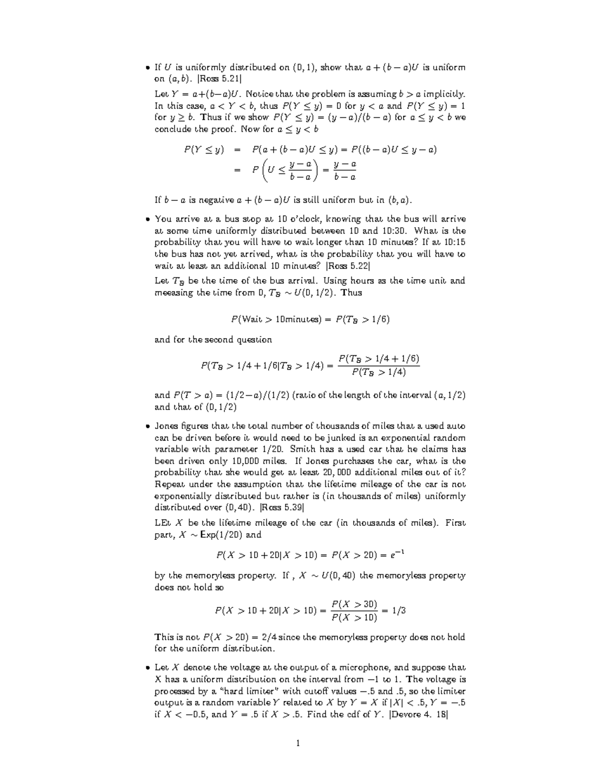 Exer Session - Practice on Uniform Distributions and Random Variables ...