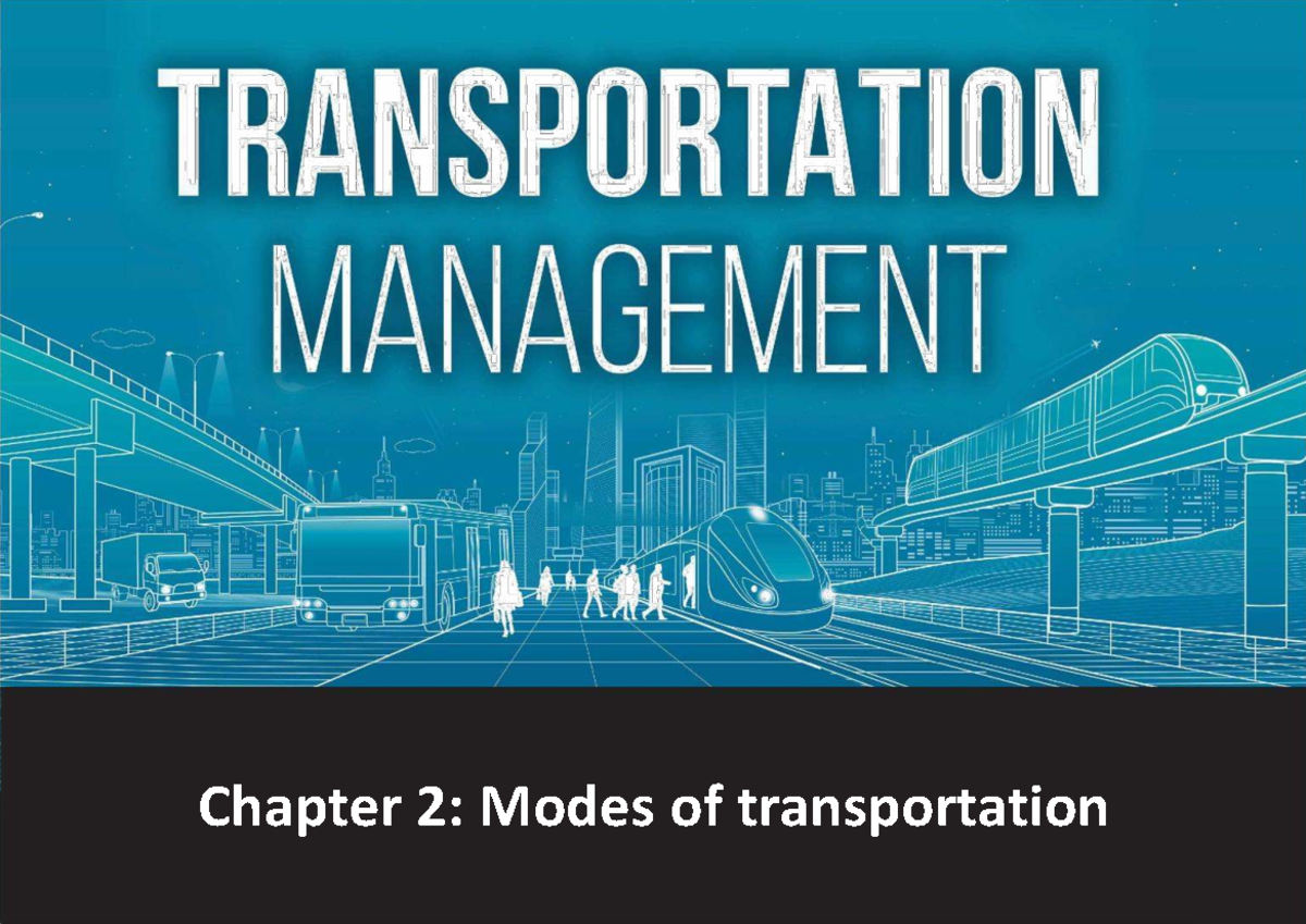 Chapter 2 EKIP312: Analyzing Modes of Transportation in Southern Africa ...