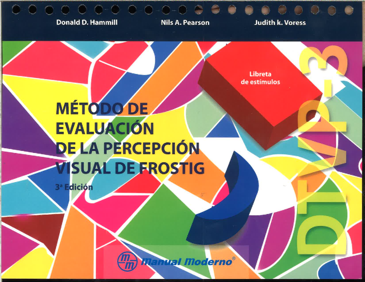 DTVP-3: Libreta de Estímulos para Evaluación Visual - Studocu