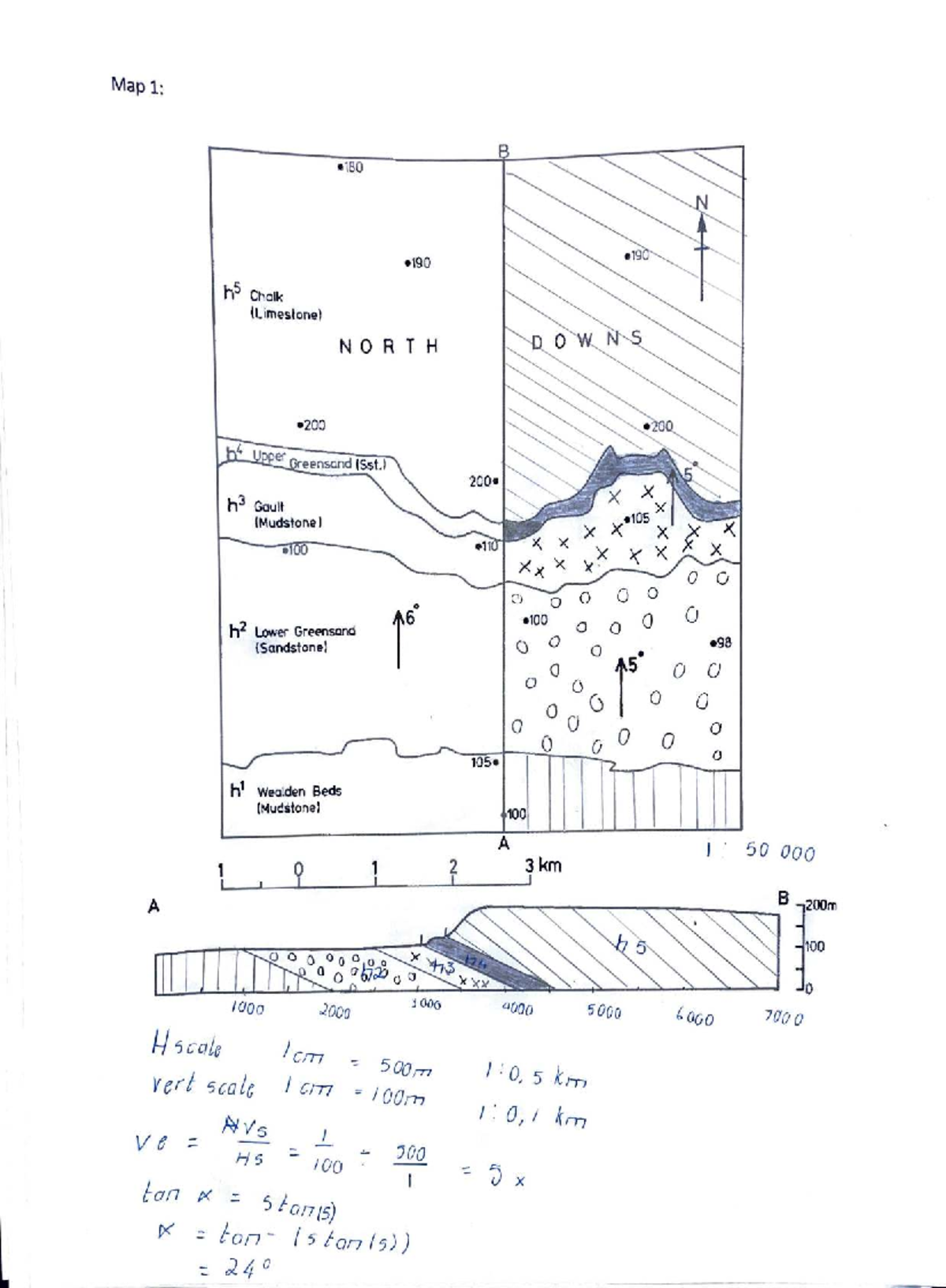 Geology Practical 2: Geological Map Analysis and Interpretation - Studocu