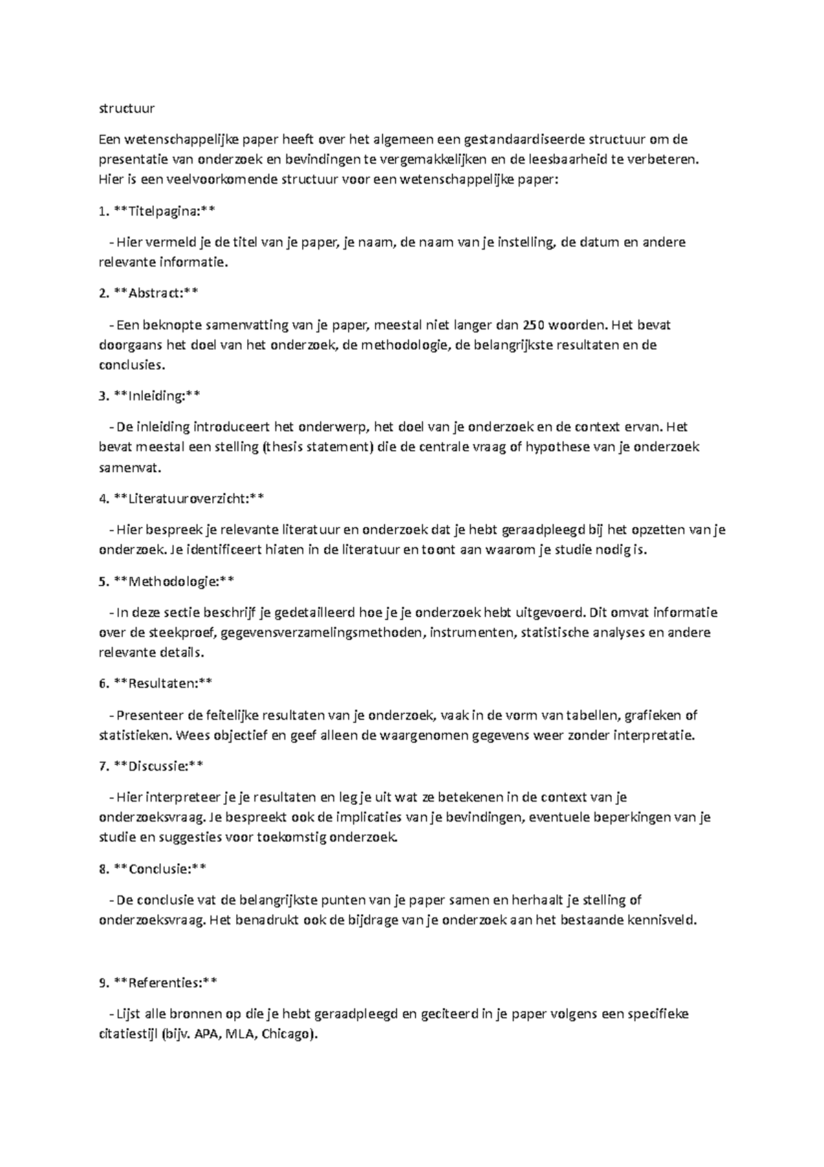 Structuur van een Wetenschappelijke Paper: Essentiële Secties en Inhoud ...