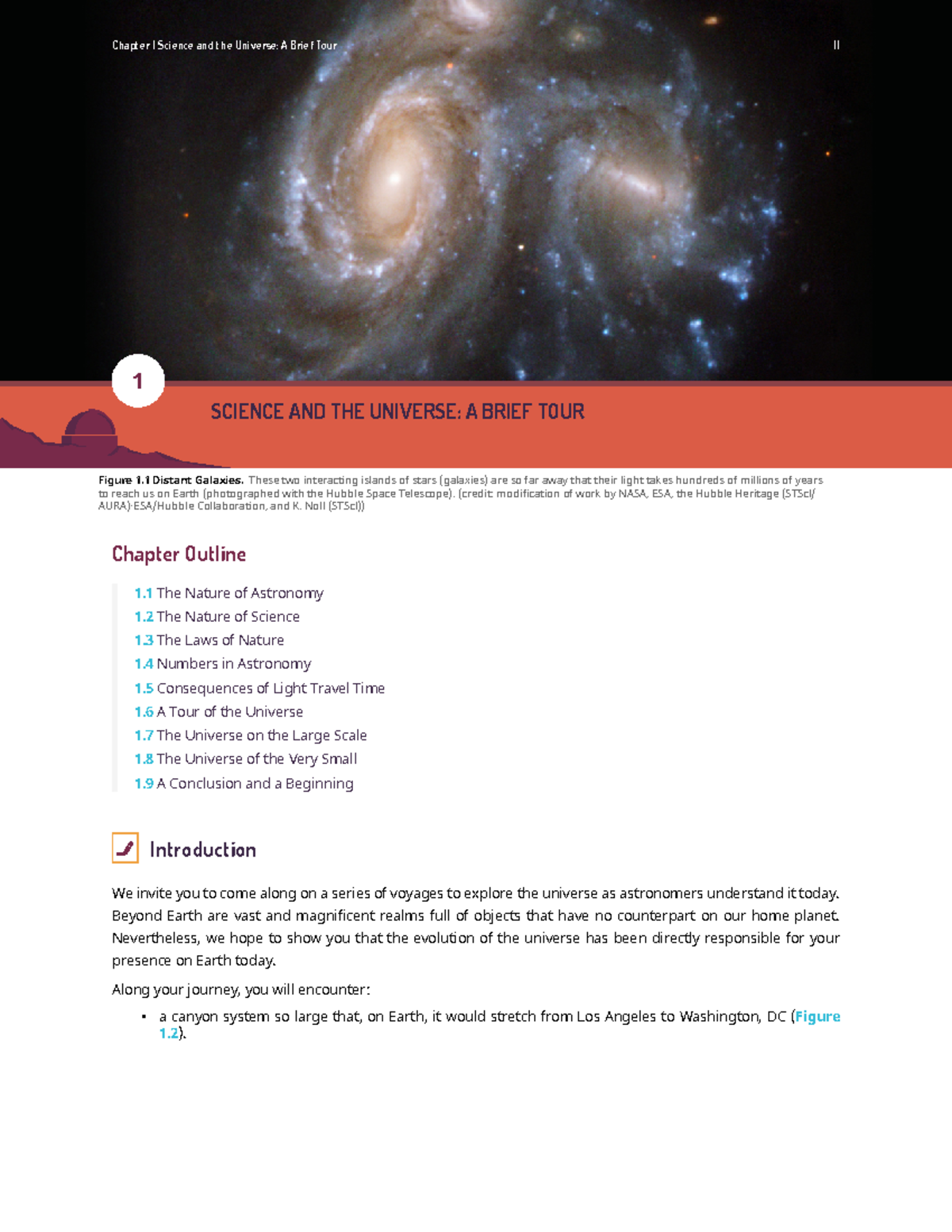 Exploring the Cosmos: A Brief Tour of Astronomy (AST101) - Chapter Outline 1 The Nature of ...