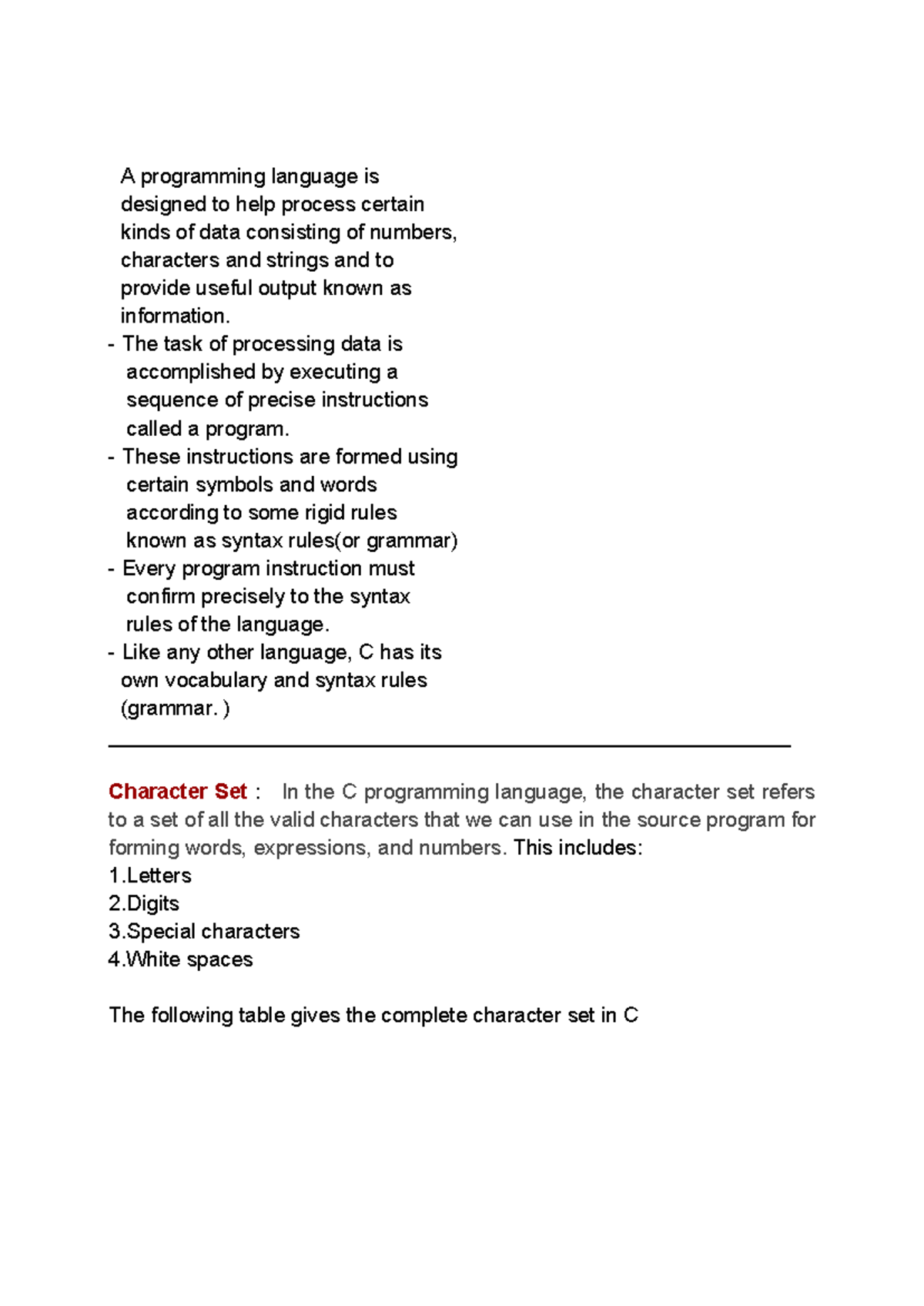 C Programming Language: Understanding Constants and Data Types 61024 - Studocu