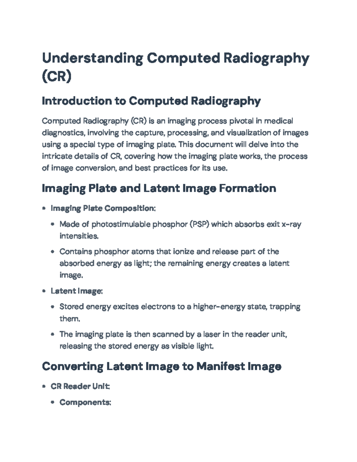 Understanding Computed Radiography (CR): Techniques and Best Practices ...