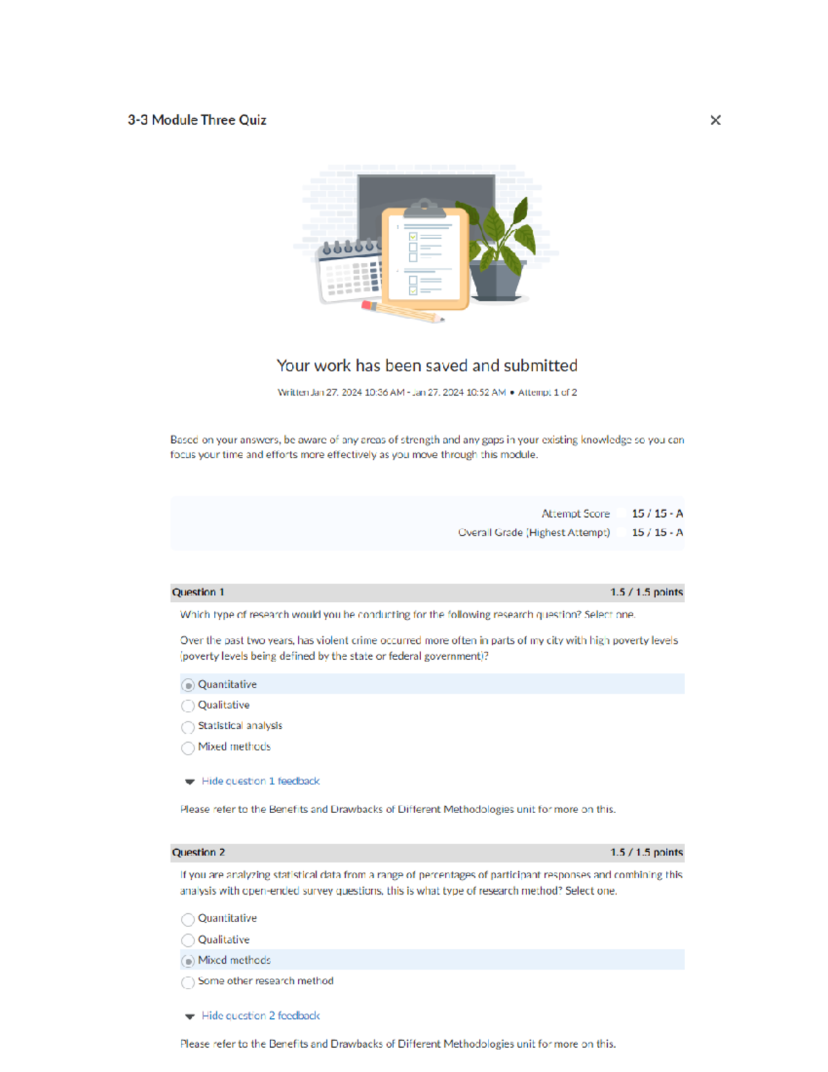 3-3 Module Three Quiz - Assessment Notes - Studocu