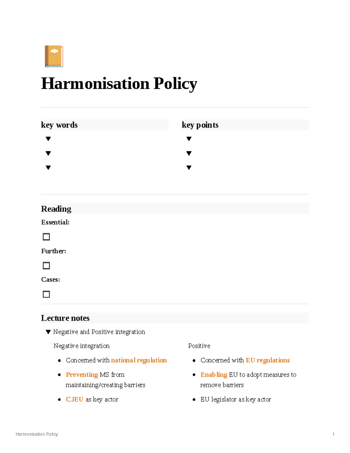 Harmonisation Policy Overview: Key Points and Legal Framework (EU ...