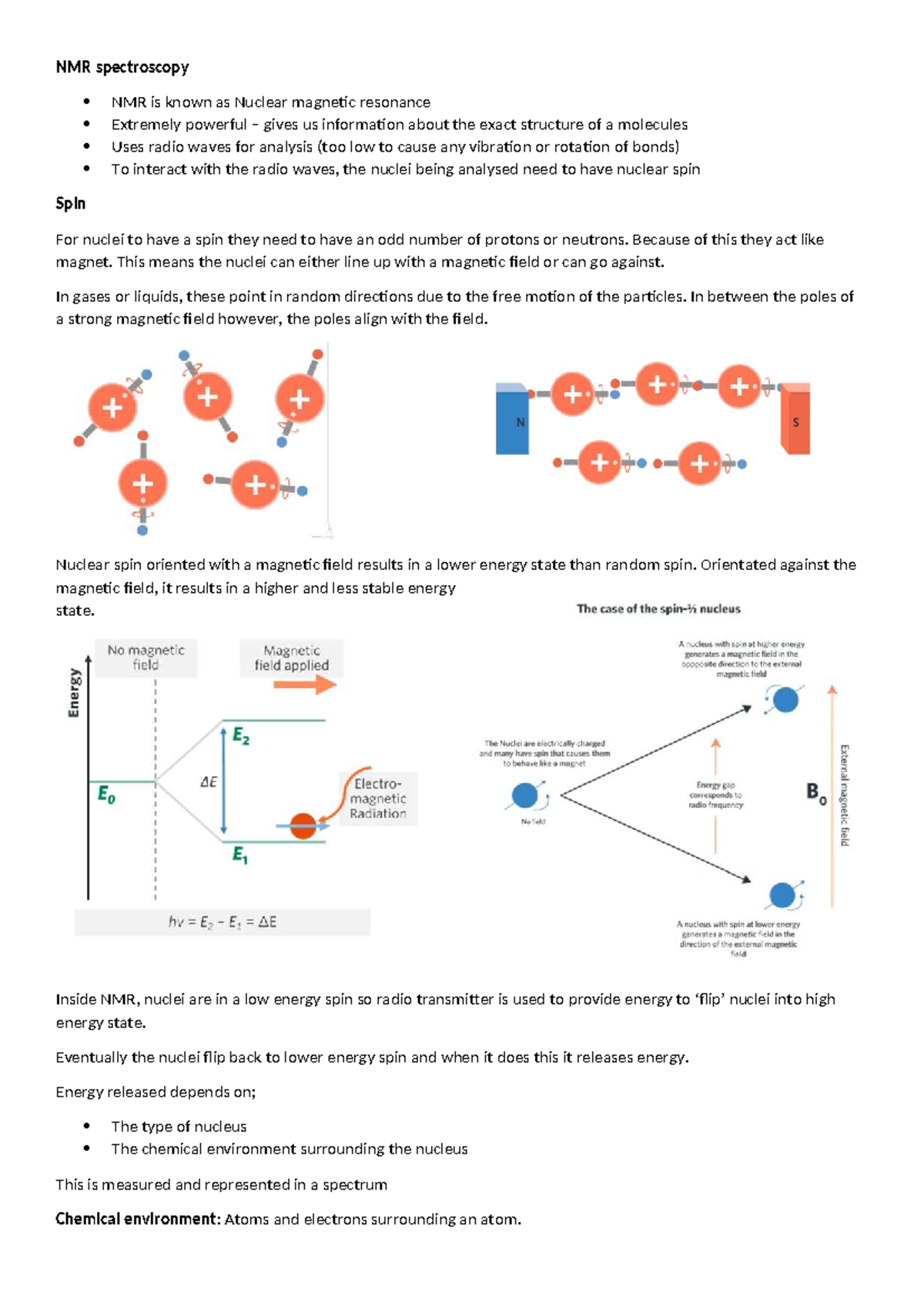 NMR Spectroscopy Summary: Key Concepts and Exam Insights - Studocu