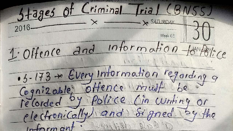 Stages of Criminal Trial - BNSSI 1751085943 - Studocu