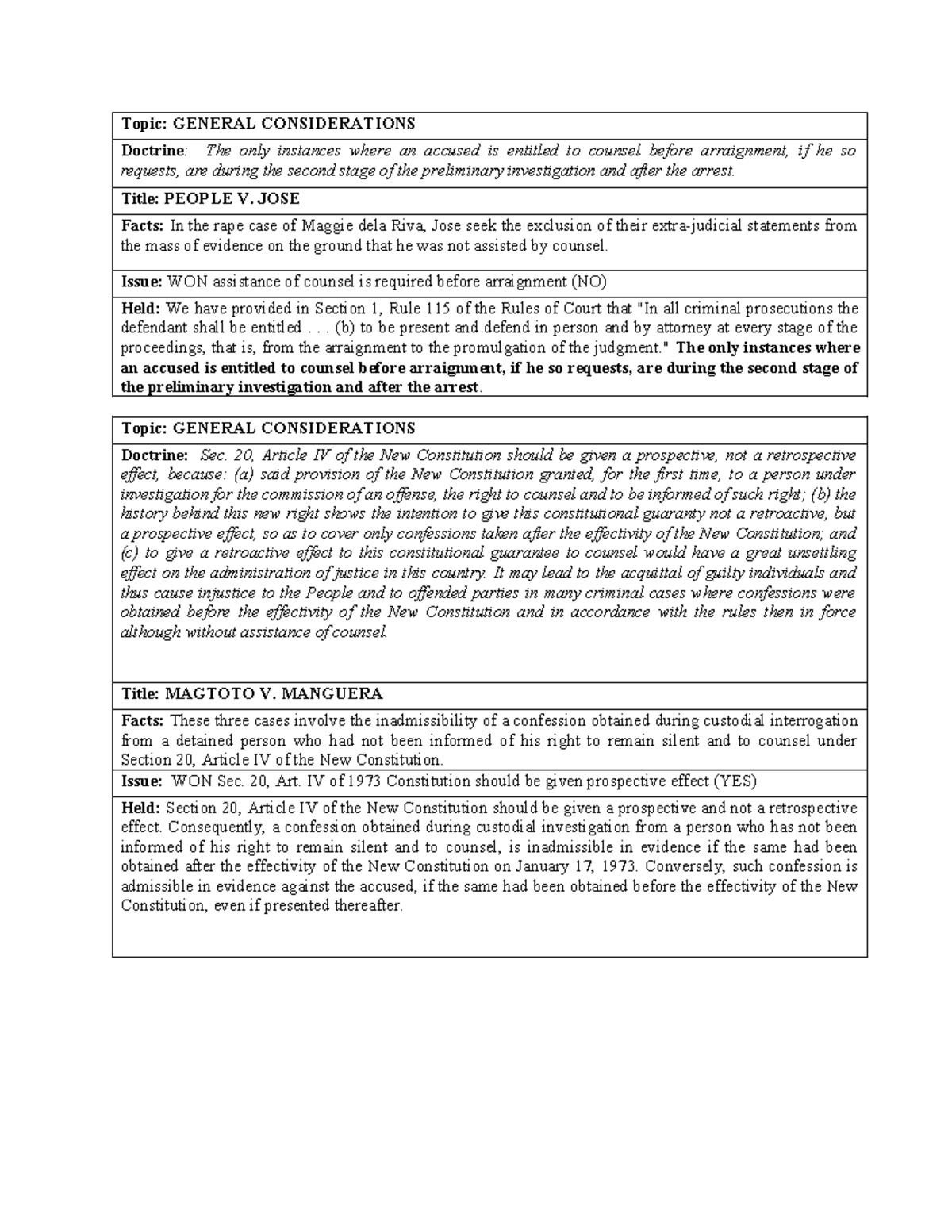 SEC. 12 CASE Digest: Key Rulings on Counsel Rights and Custodial ...