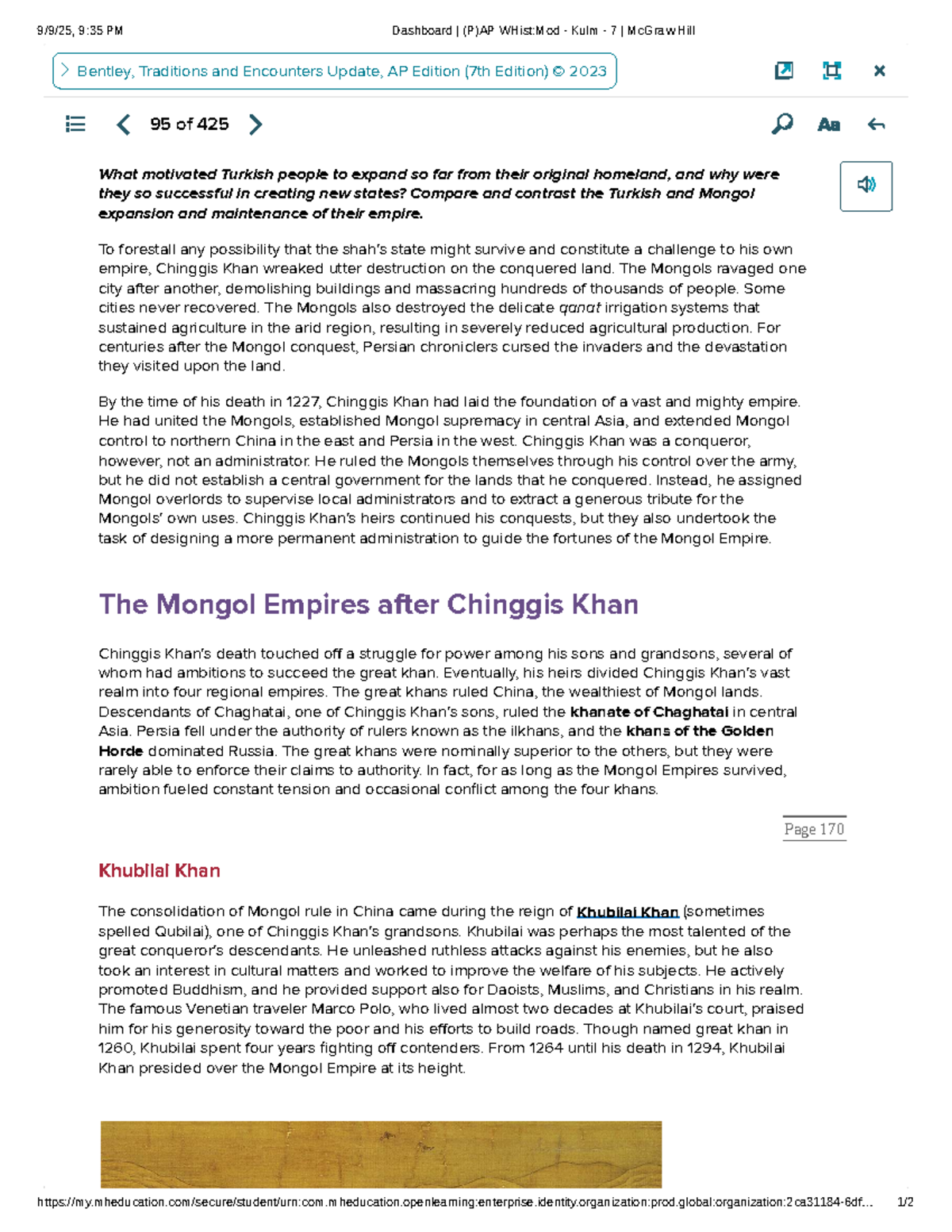 The Mongol Empires After Chinggis Khan: Power Struggles & Khubilai Khan ...
