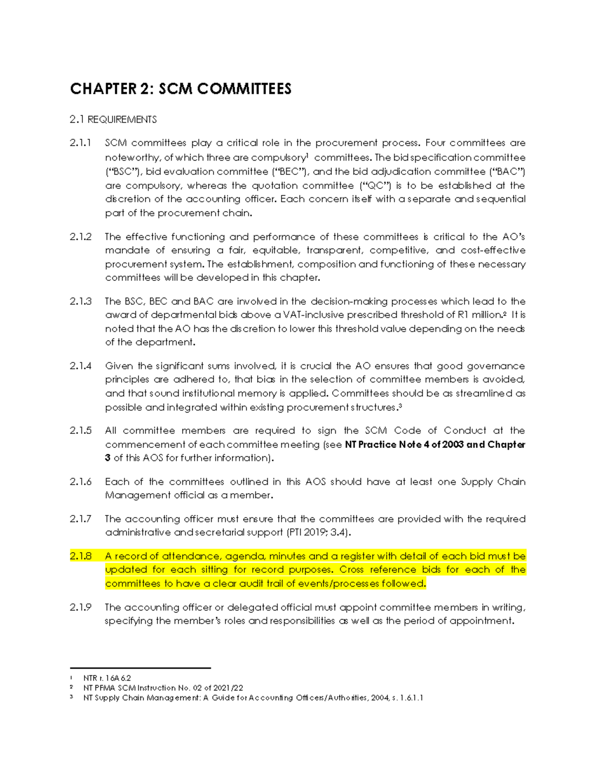 Chapter 2 SCM Committees Overview and Roles - Studocu