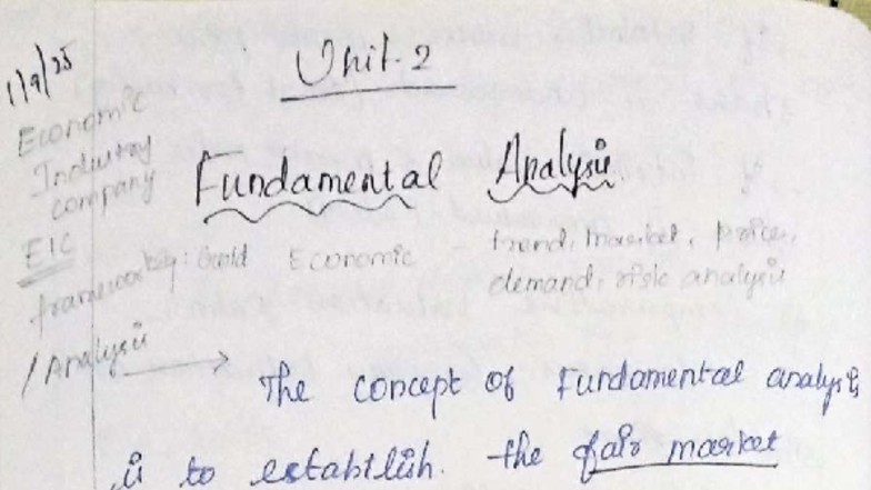 Economic Industry Company Fundamental Analysis (EIC) - Unit 2 Insights ...