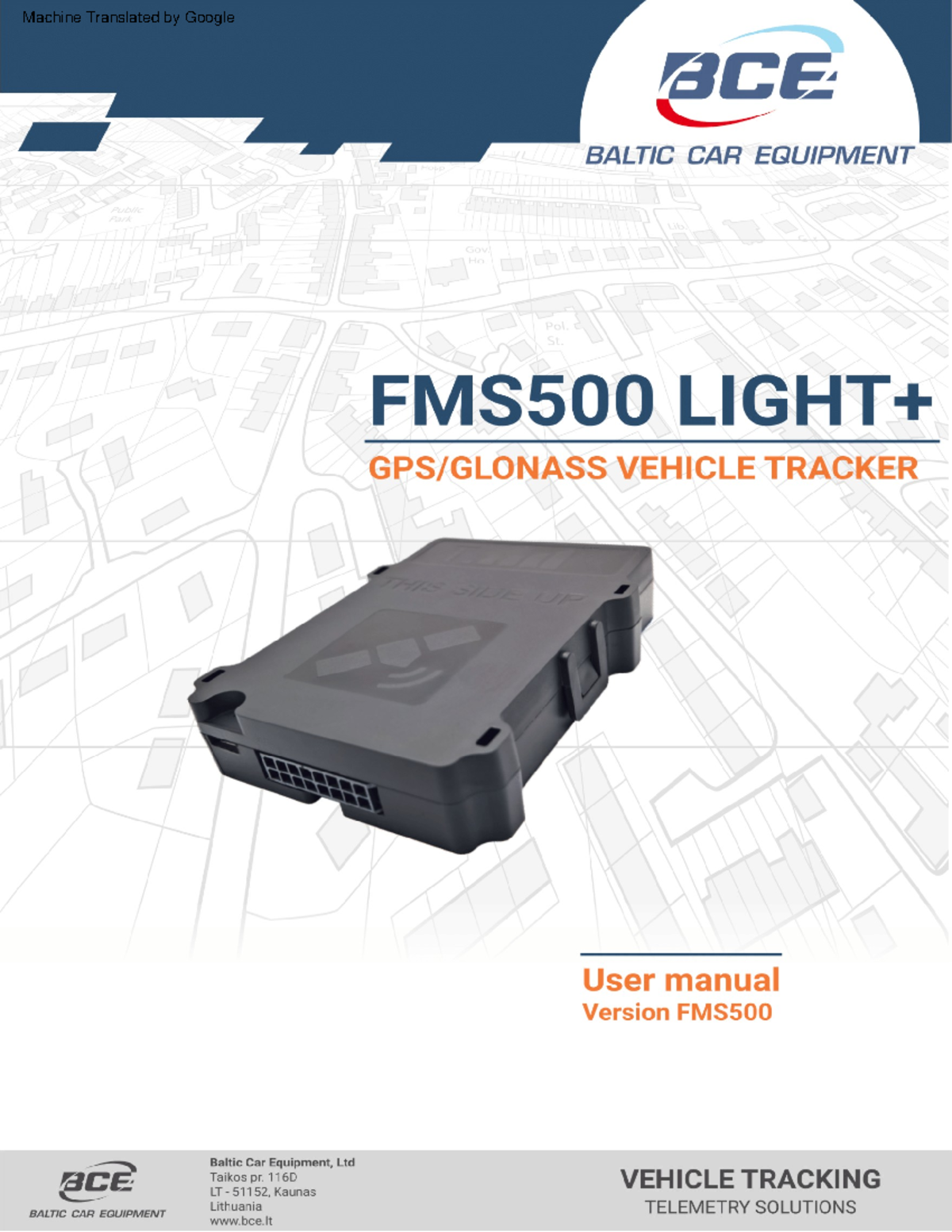 Manual del Dispositivo FMS500 - Instalación y Configuración - Studocu