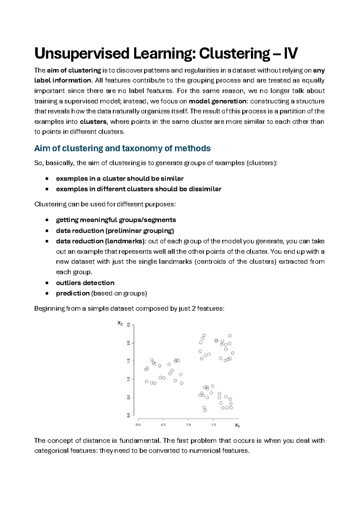 Unsupervised Learning: Clustering Techniques and Applications - Studocu