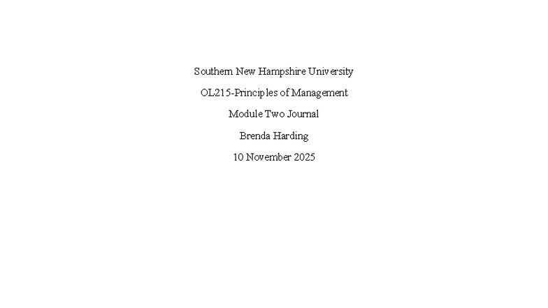 OL215 Module Two Journal: Applying Expectancy Theory in Motivation ...