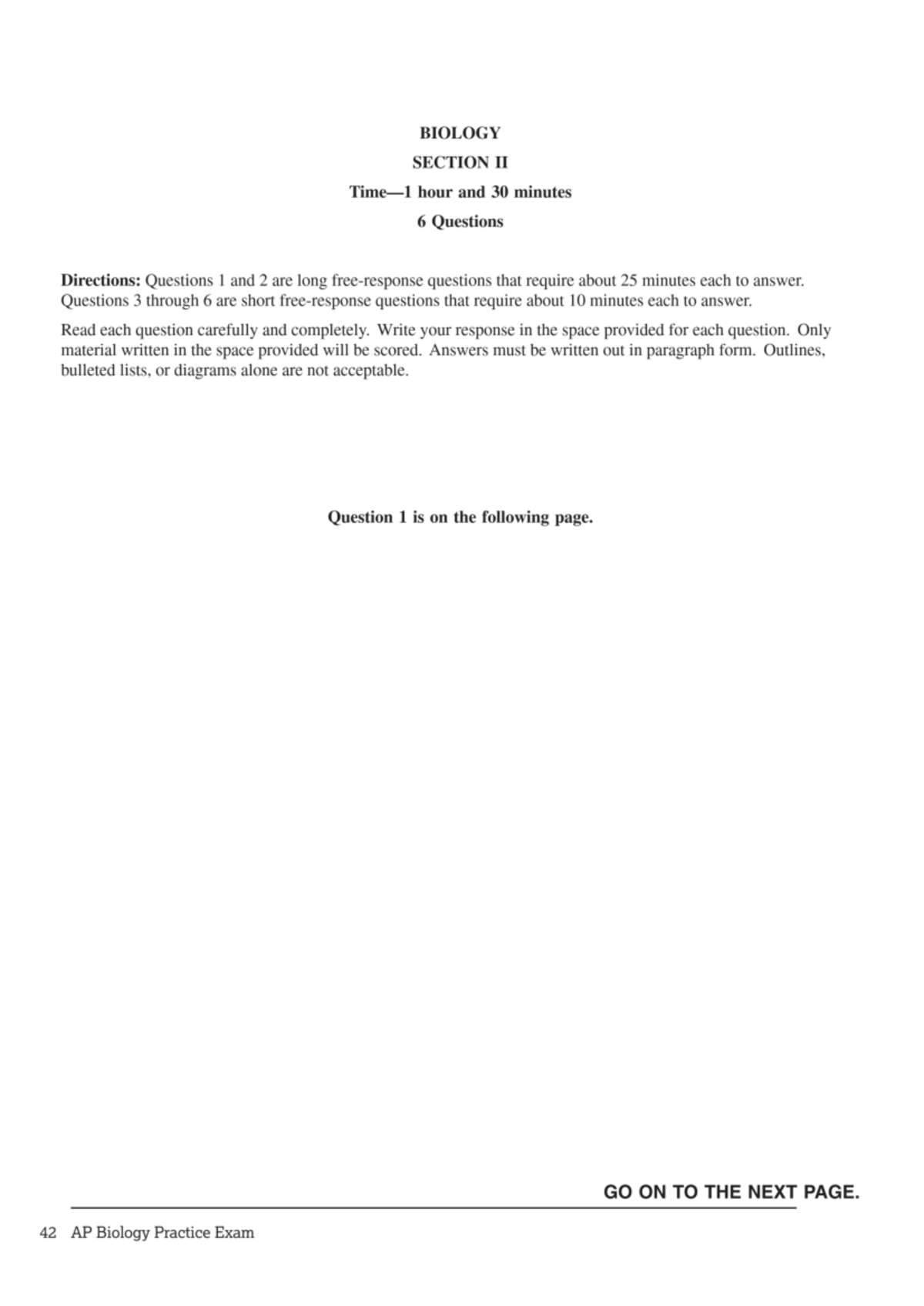 2020 AP Biology S2 - FRQ Practice Materials and Review - Studocu