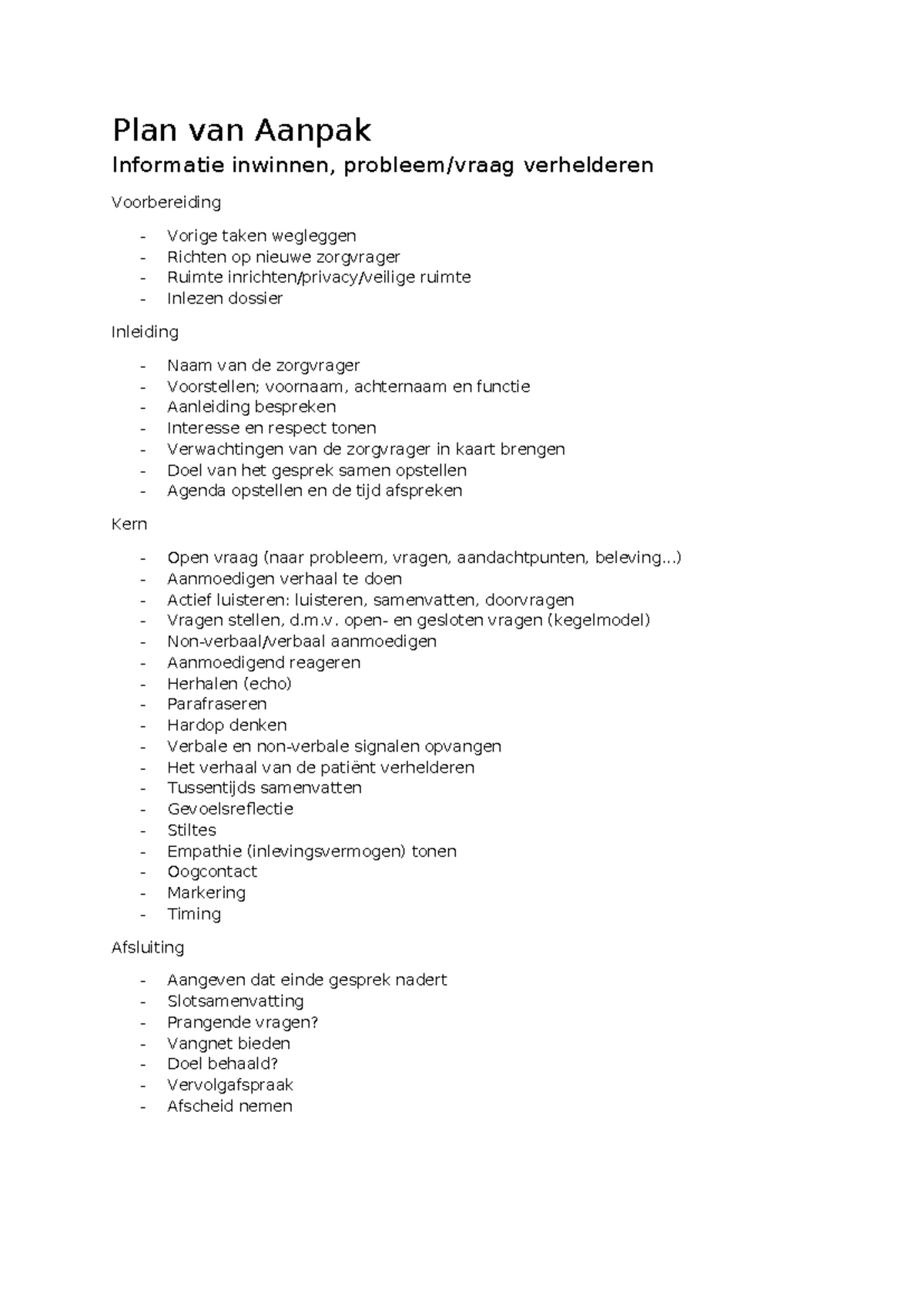 Communicatie Pv A - Gedeeltelijk Ingevuld Plan van Aanpak ...