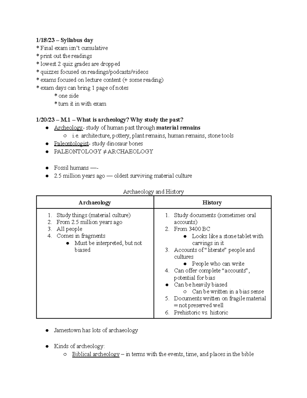 ANTH 205 Exam 1 Lecture Notes Overview and Key Concepts - Studocu