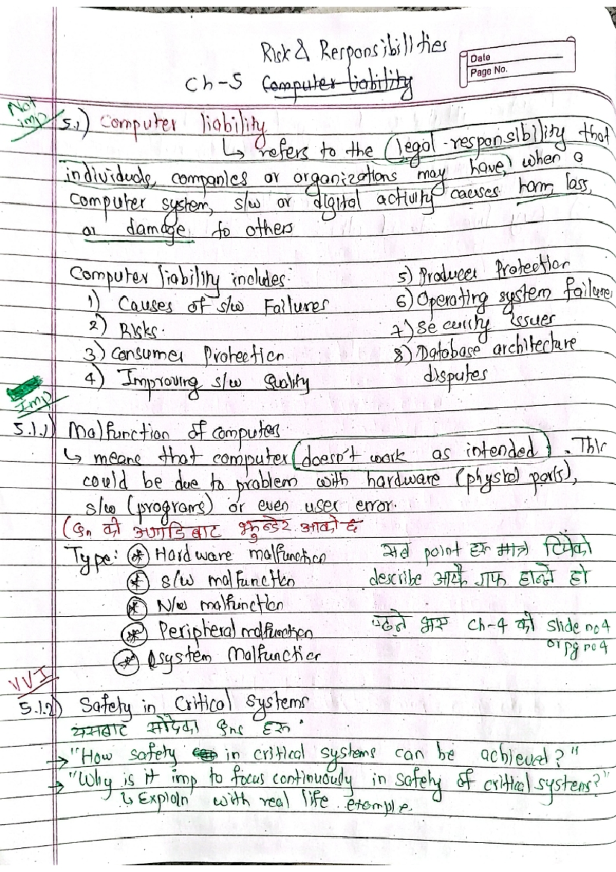 Ch5: Risk Responsibilities in Computer Liability and Safety Systems ...